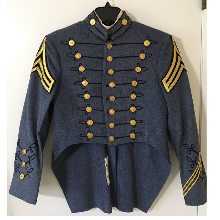 Vintage VMI Virginia Military Institute Cadet Lieutenant Wool Coatee ...
