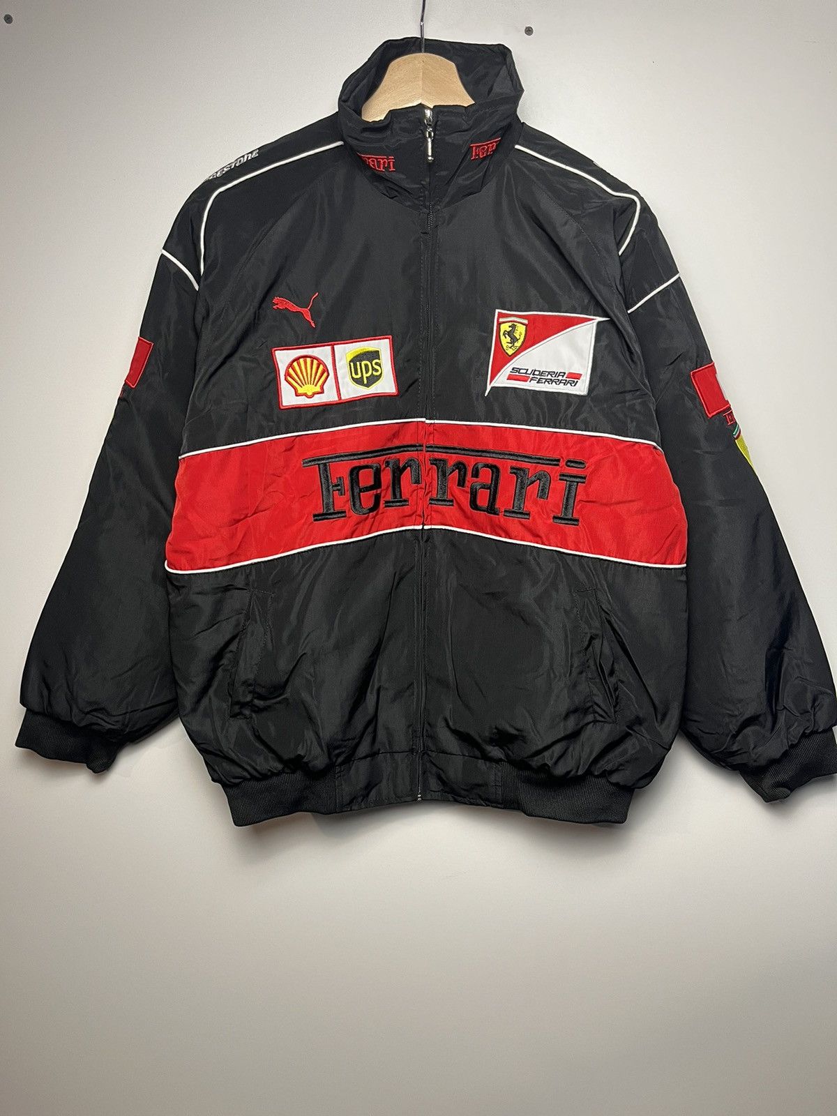Racing × Streetwear × Vintage F1 Rare vintage Jacket Ferrari Puma shell ...