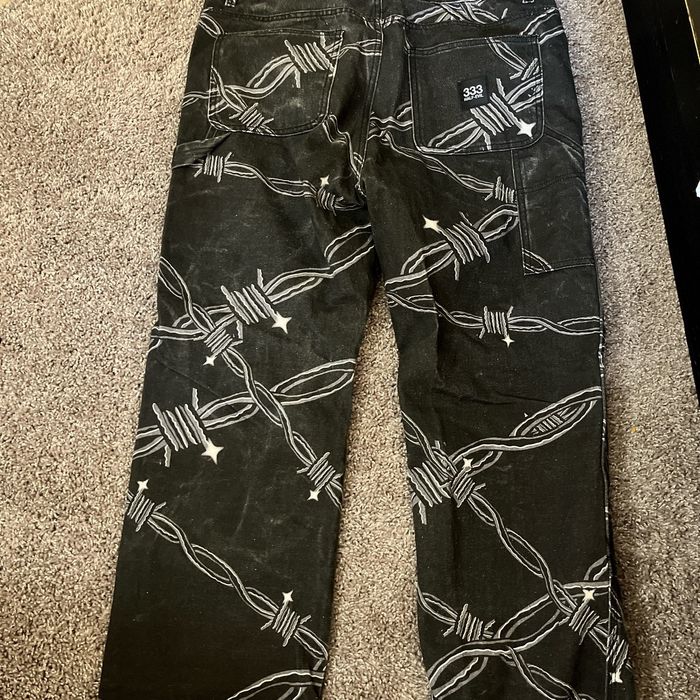 Half Evil Half Evil Barbed Wire Canvas Pants | Grailed