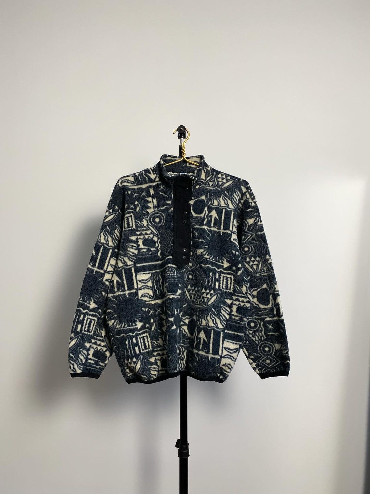 Adidas ADIDAS VINTAGE 90s AZTEC POLAR FLEECE | Grailed