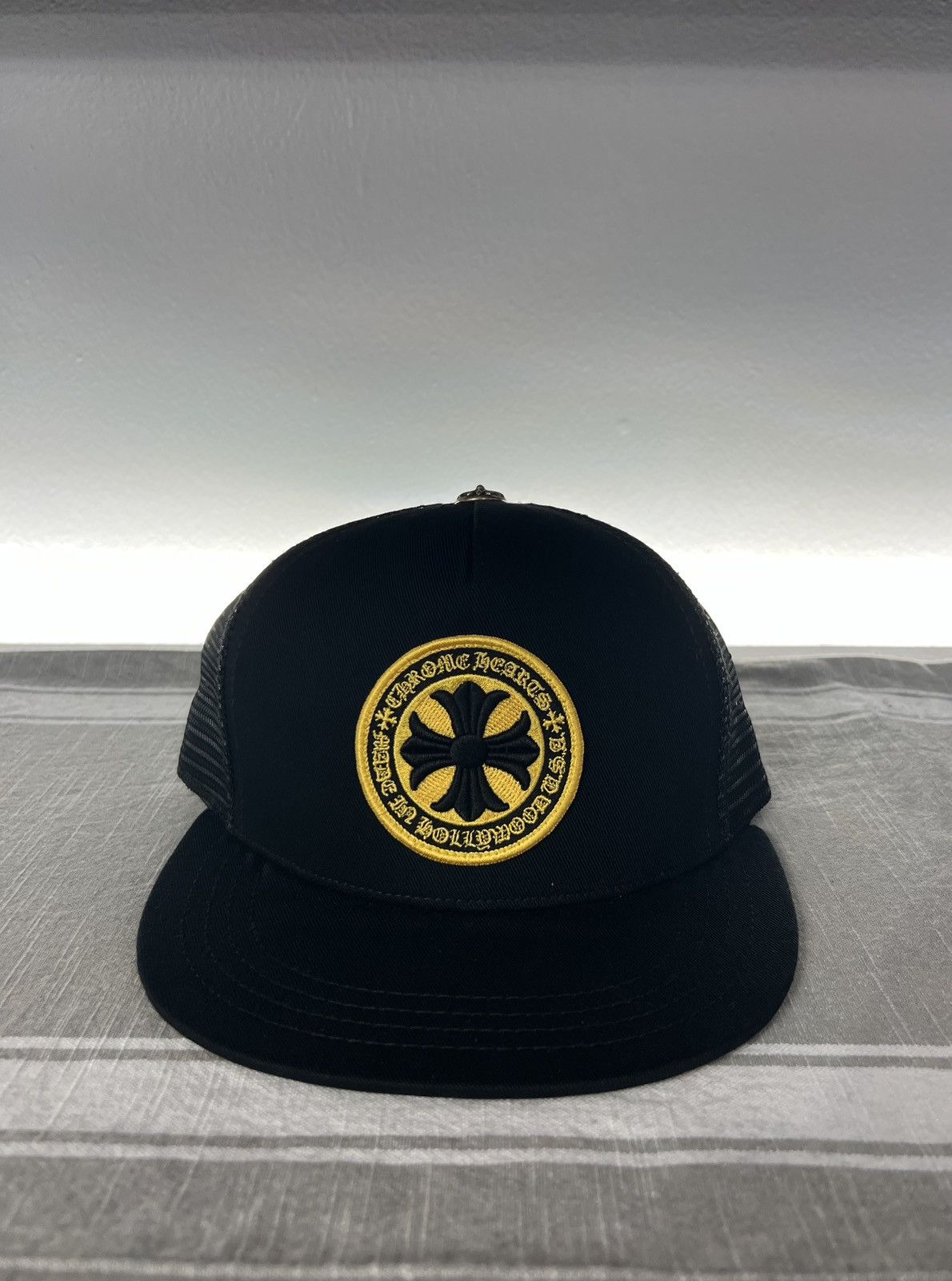 Chrome Hearts Chrome Hearts Yellow Patch Trucker Hat | Grailed