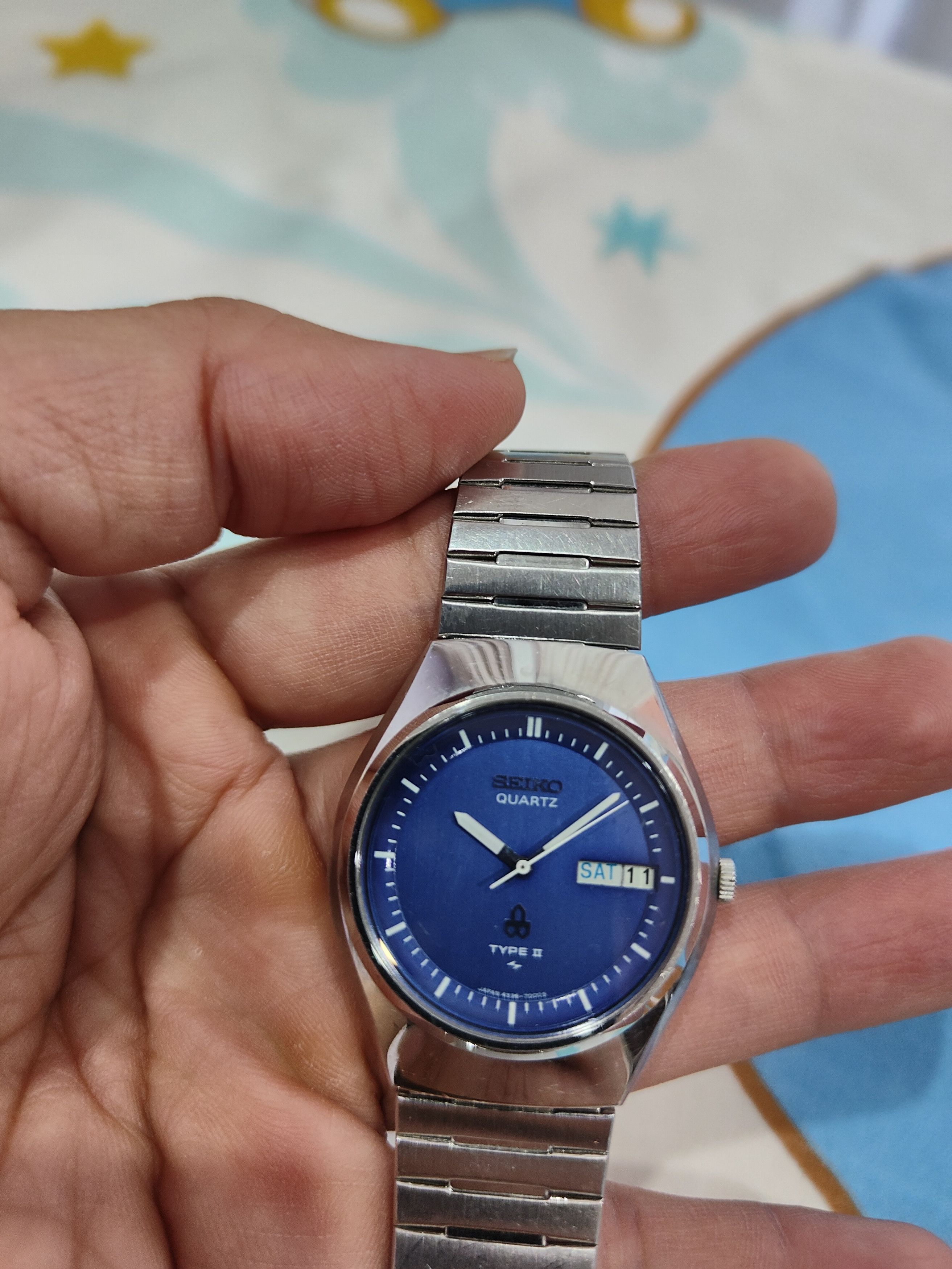 Seiko Seiko Vintage Rare Blue Dial Type 2 Quartz | Grailed