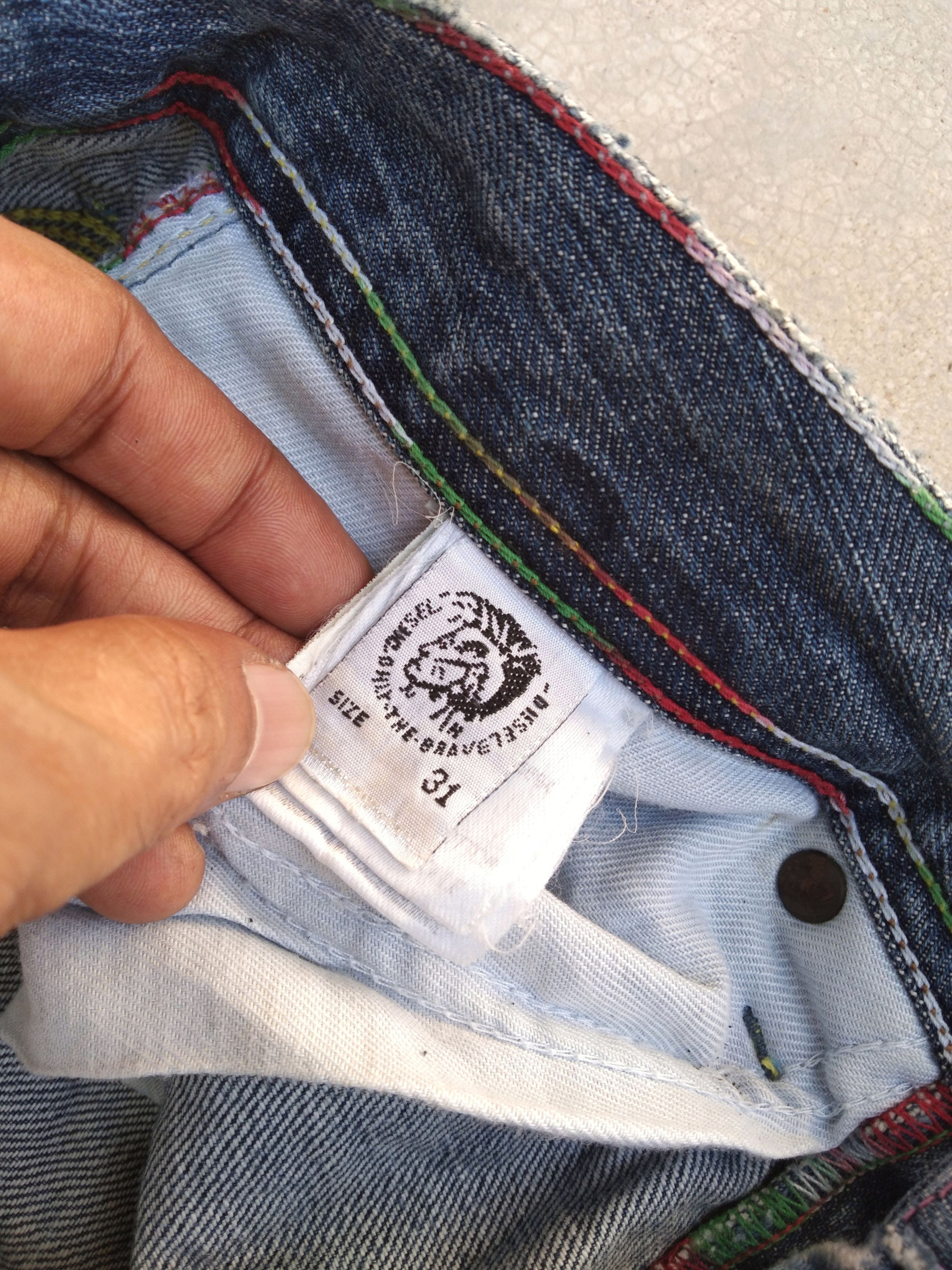 Diesel Vintage Diesel Industry Distressed Jeans 31x32 | Grailed