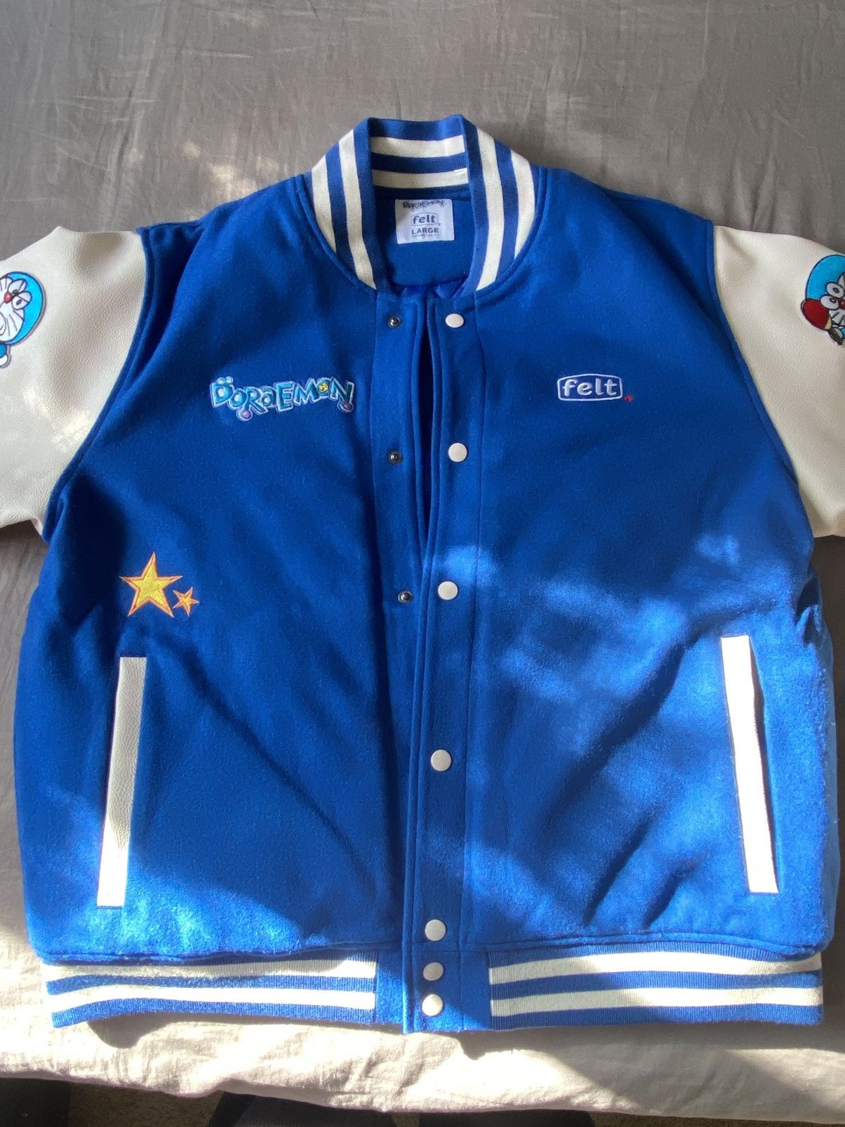 FELT Felt × Doraemon Varsity Jacket | Grailed