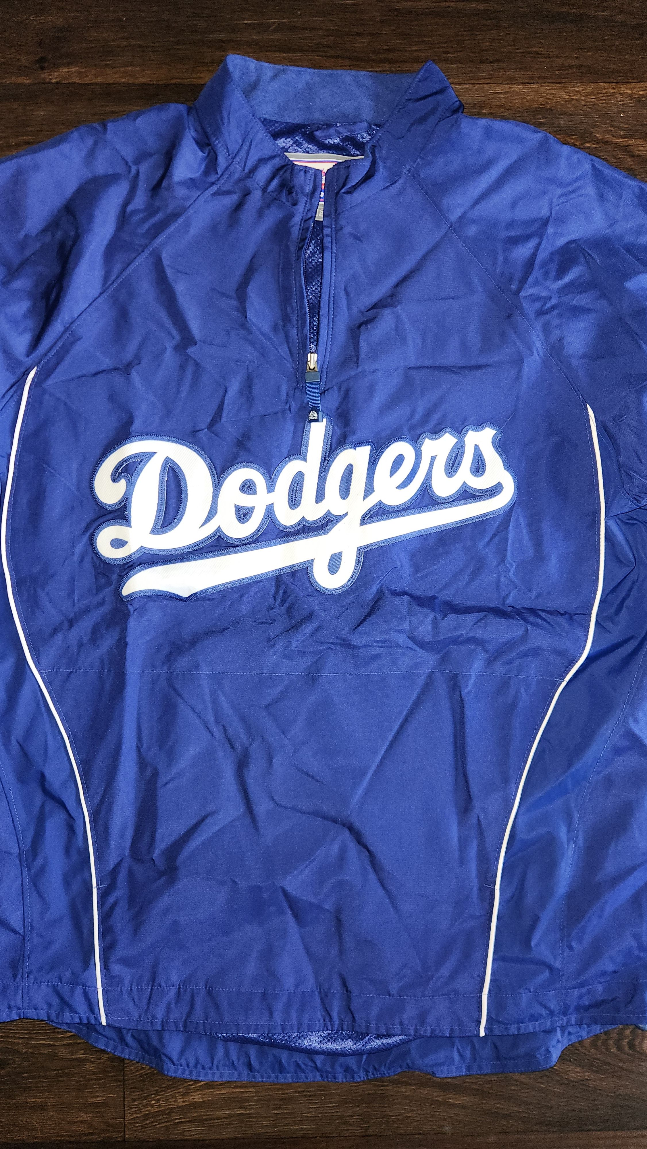 Vintage LA Dodgers Majestic Authentic 1/4 Zip Windbreaker Jacket | Grailed