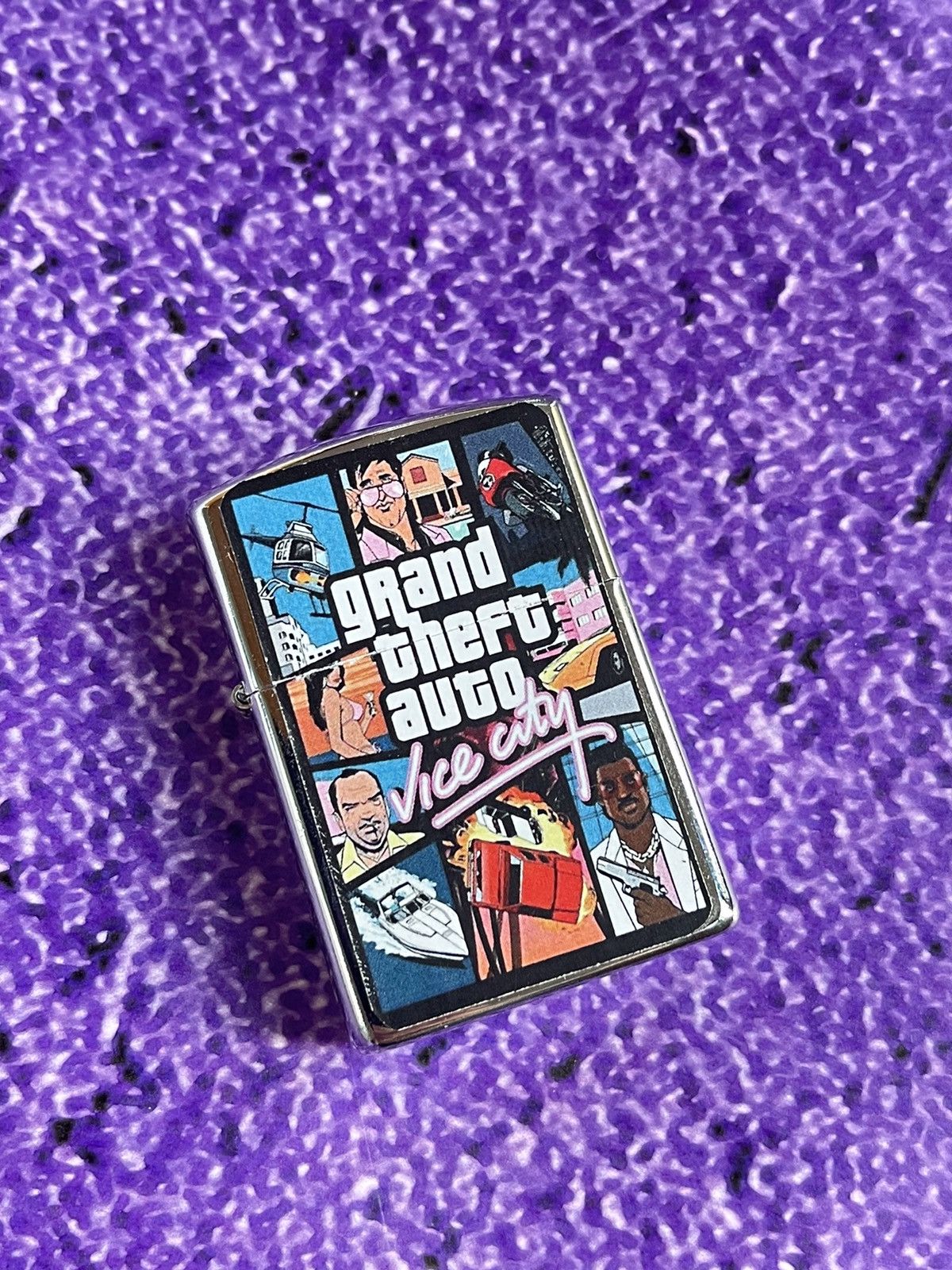 Vintage Vintage WORK lighter two side Girl GTA VICE CITY | Grailed