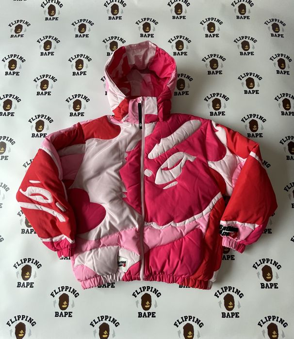 Bape MEGA ABC CAMO DETACHABLE HOODIE PUFFER DOWN JACKET | Grailed