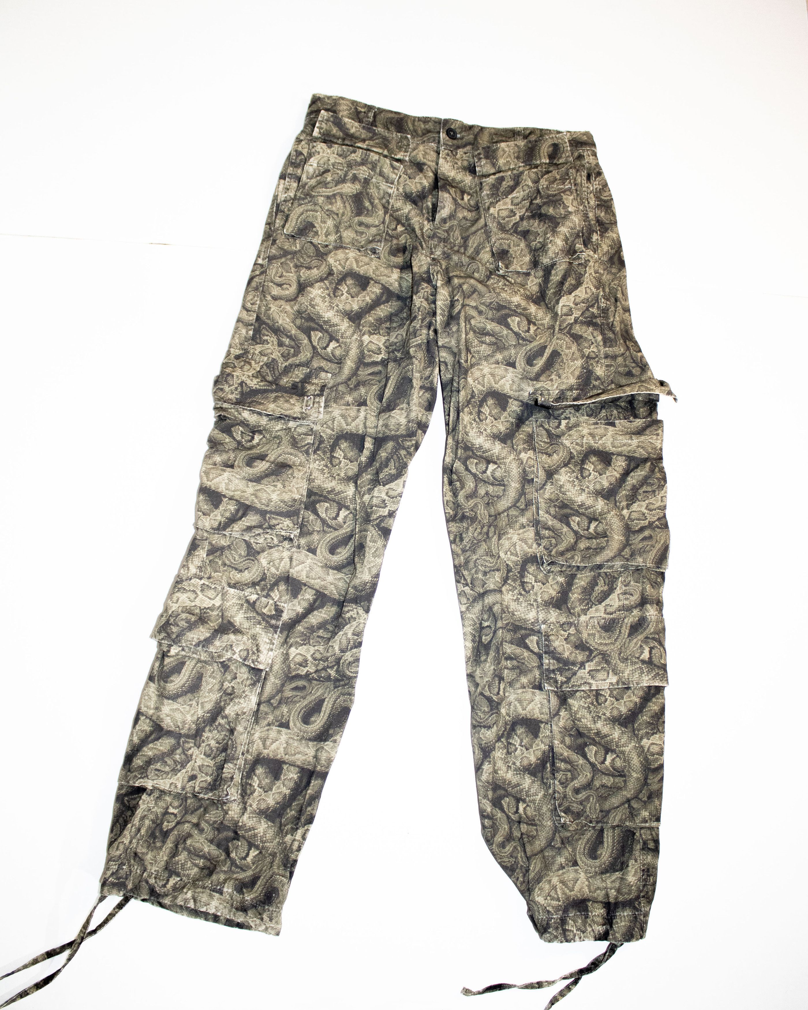 Peso Peso Clo "Six Pocket Cargo" Snake Print Pants | Grailed