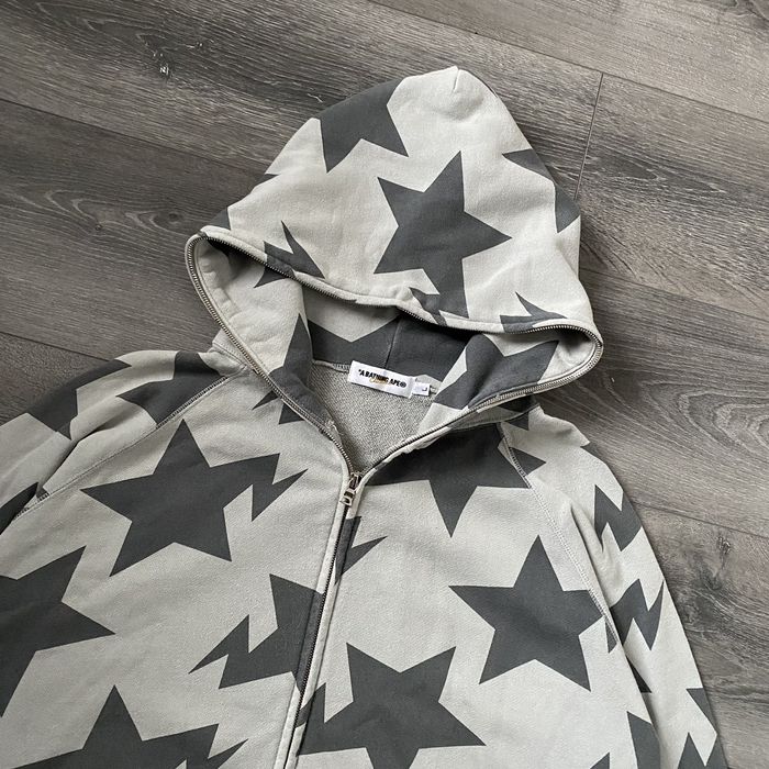 Bape Sta Pattern Full Zip Hoodie | Grailed