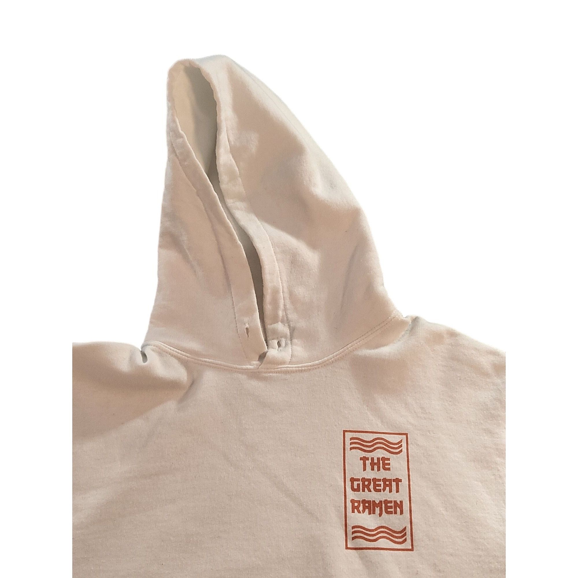 Threadless Threadless The Great Ramen Hoodie Men Sz S White Graphic Pri ...