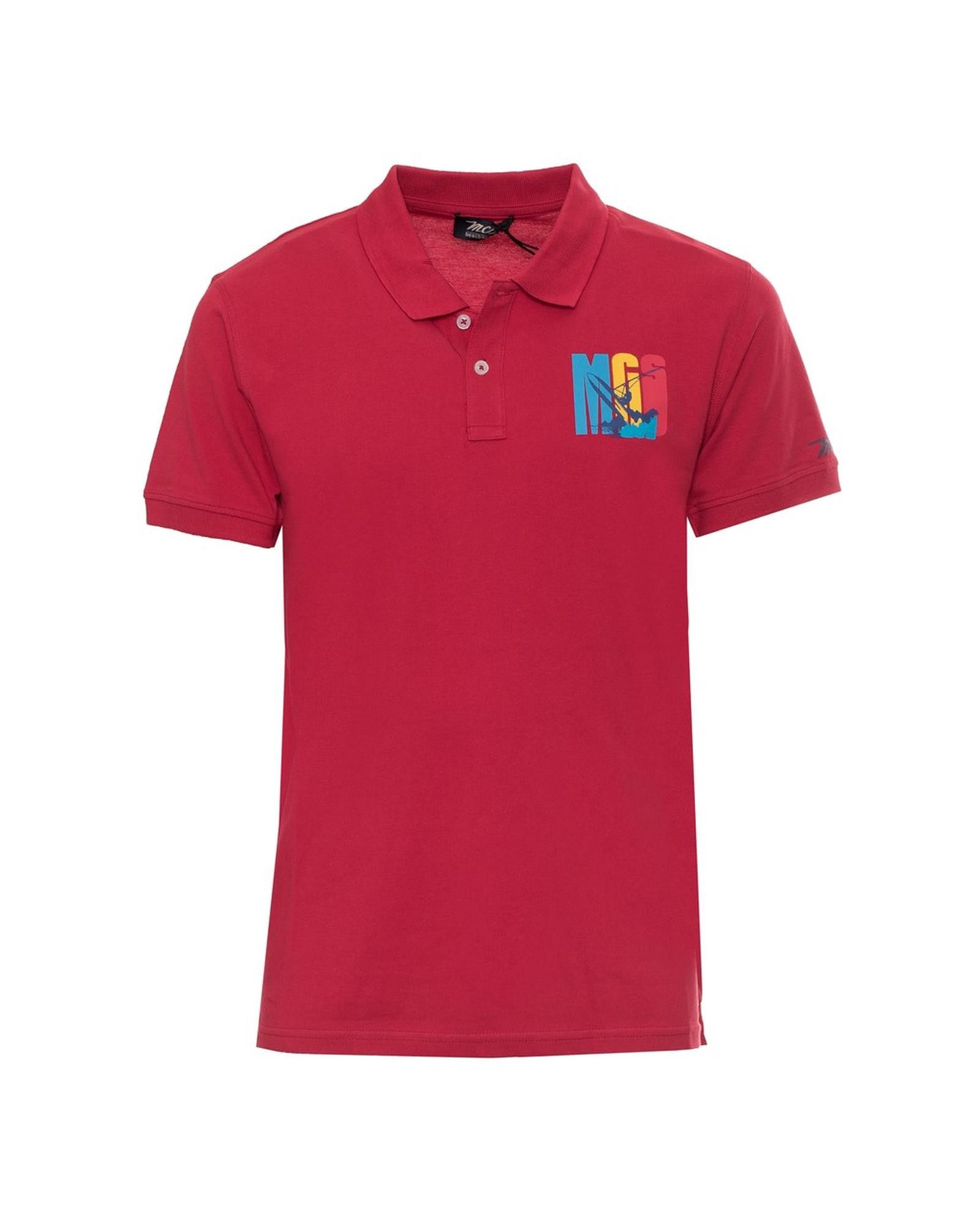 MCS Logo Detail Solid Cotton Polo Shirt | Grailed