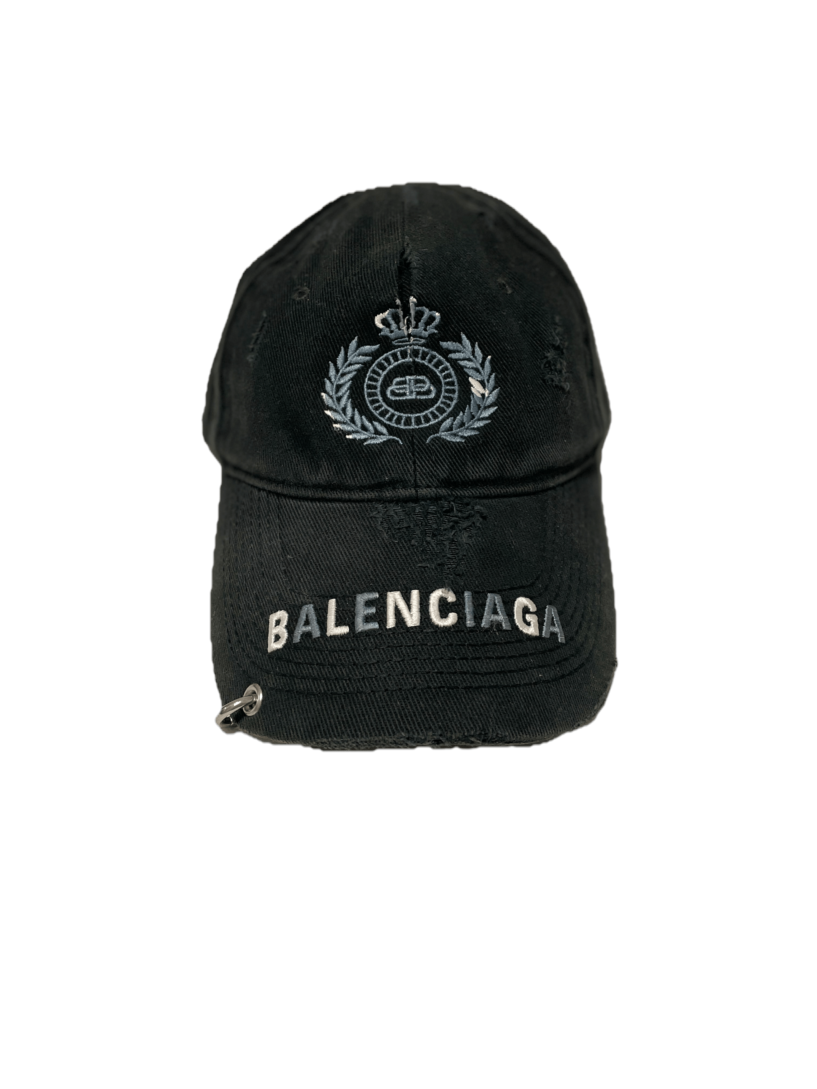 Balenciaga Balenciaga Destroyed Laurel Piercing Hat | Grailed