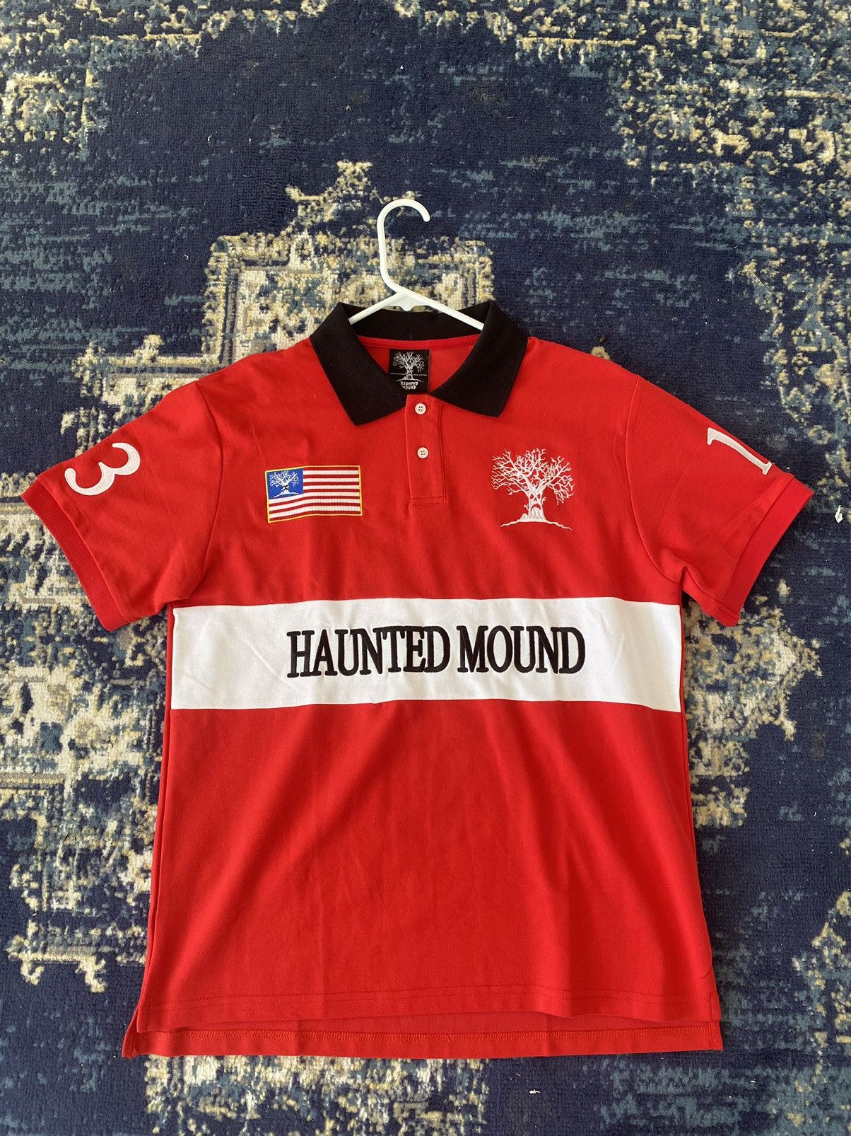 Polo Ralph Lauren Haunted mound tour exclusive red polo | Grailed