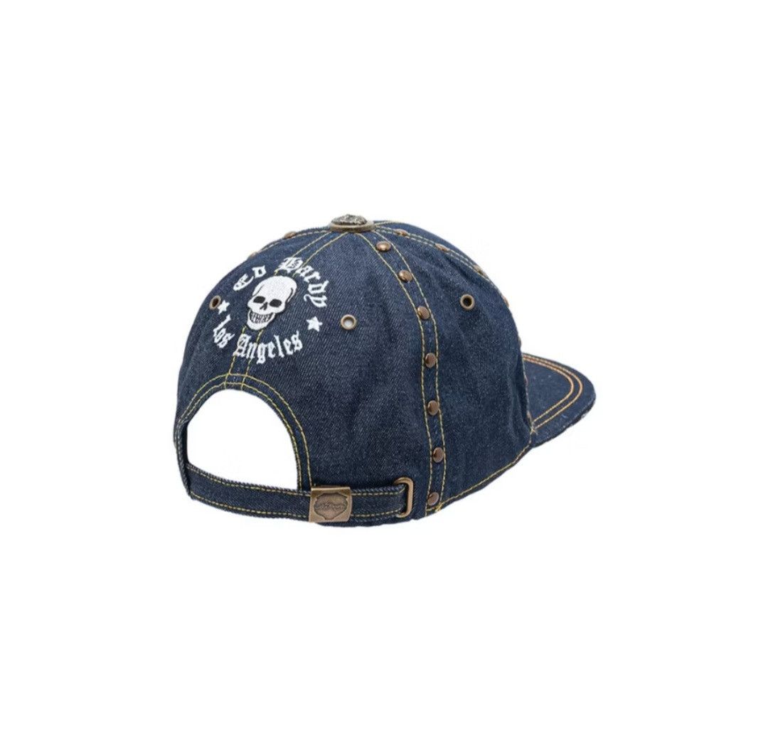 Christian Audigier Ed hardy signature denim cap | Grailed