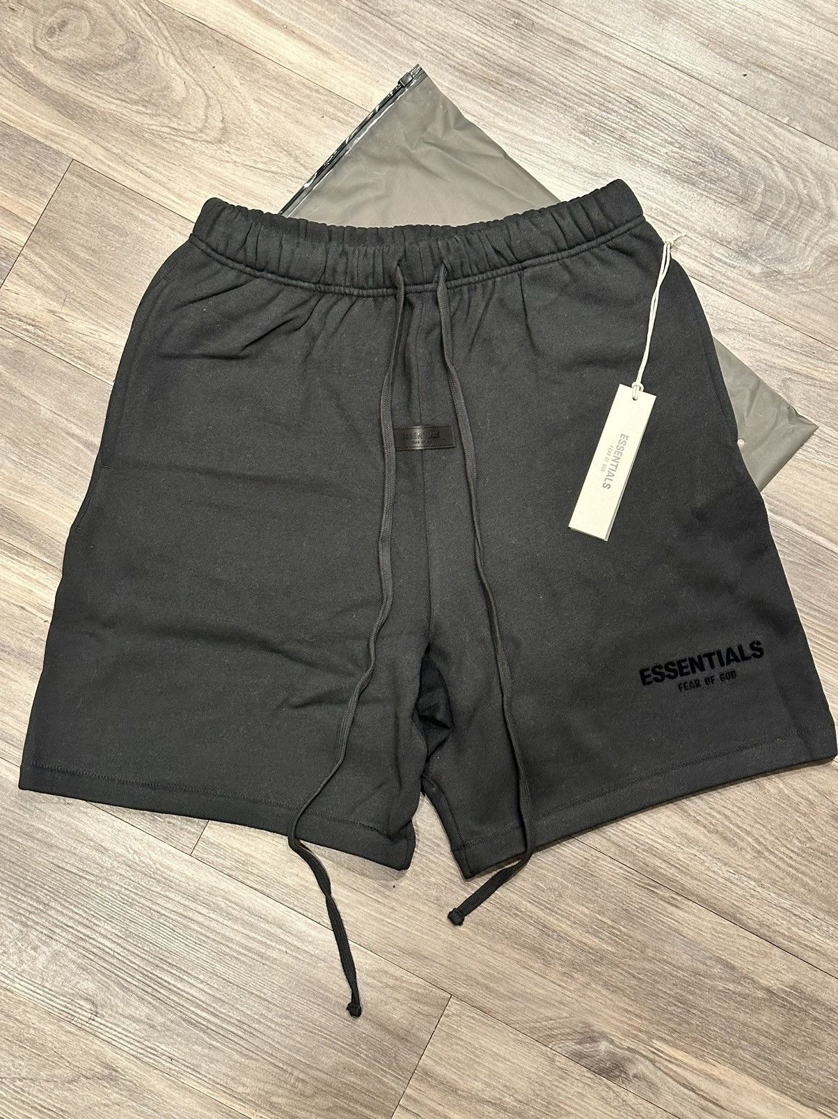 Essentials × Fear of God × Pacsun Fear Of God Essentials shorts Black ...