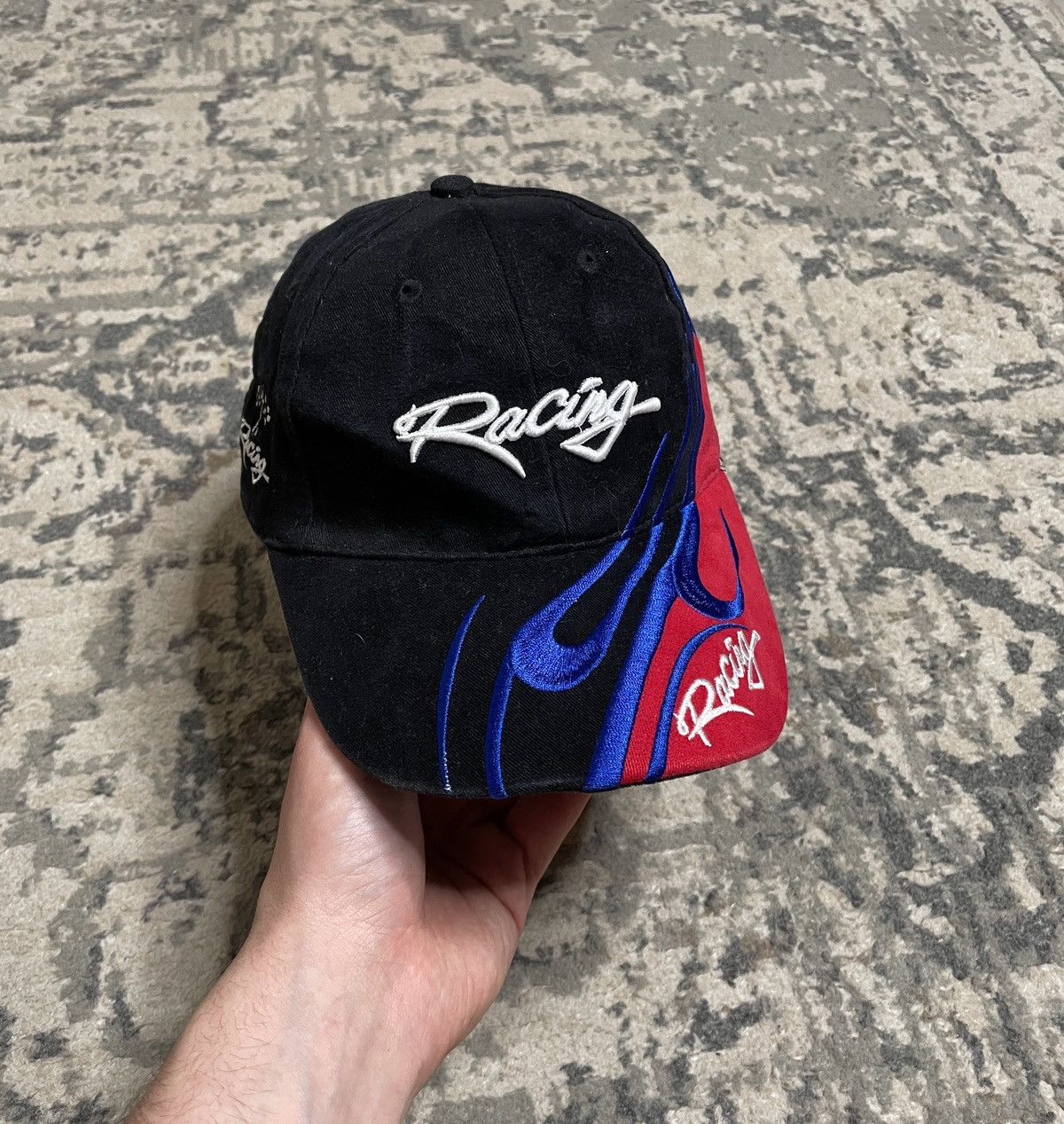 Vintage Vintage Black Cap Hat Logo Racing Car | Grailed
