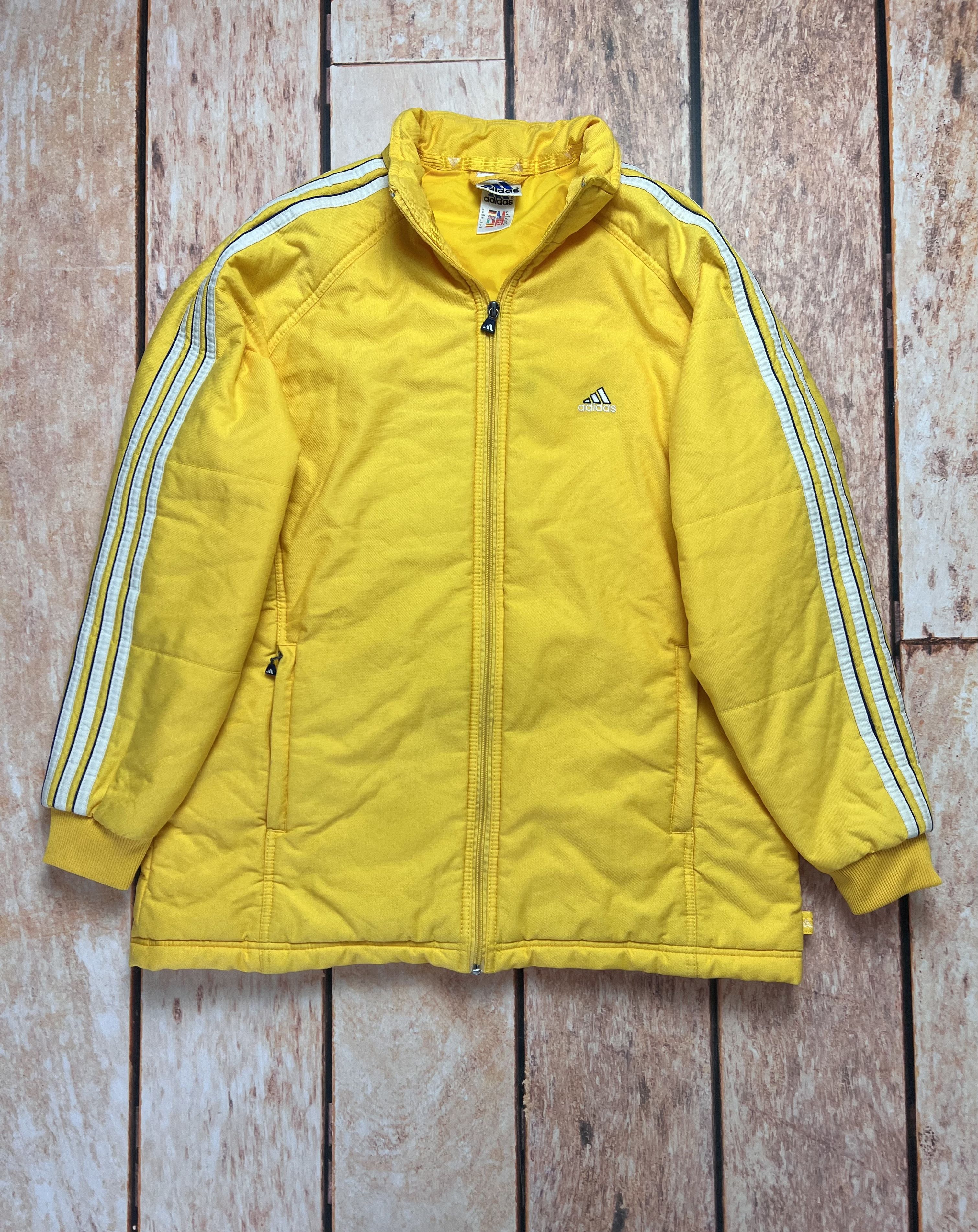 Adidas × Streetwear × Vintage Adidas Vintage 90s yellow jacket Y2K ...