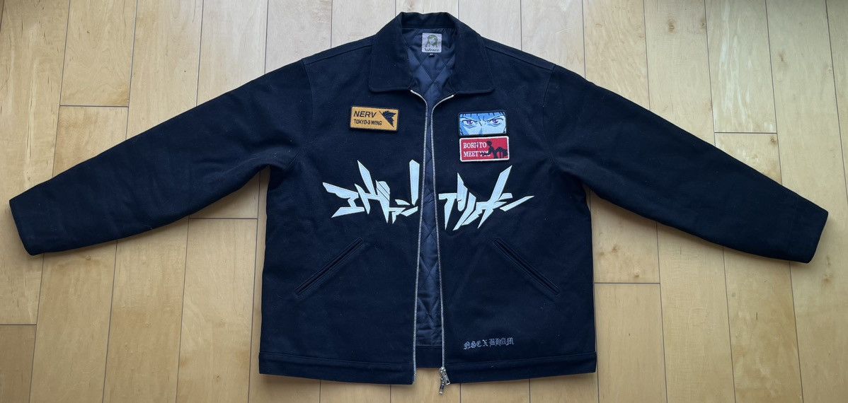 Custom × Dickies Custom Neon Genesis Evangelion Dickies Work Jacket ...