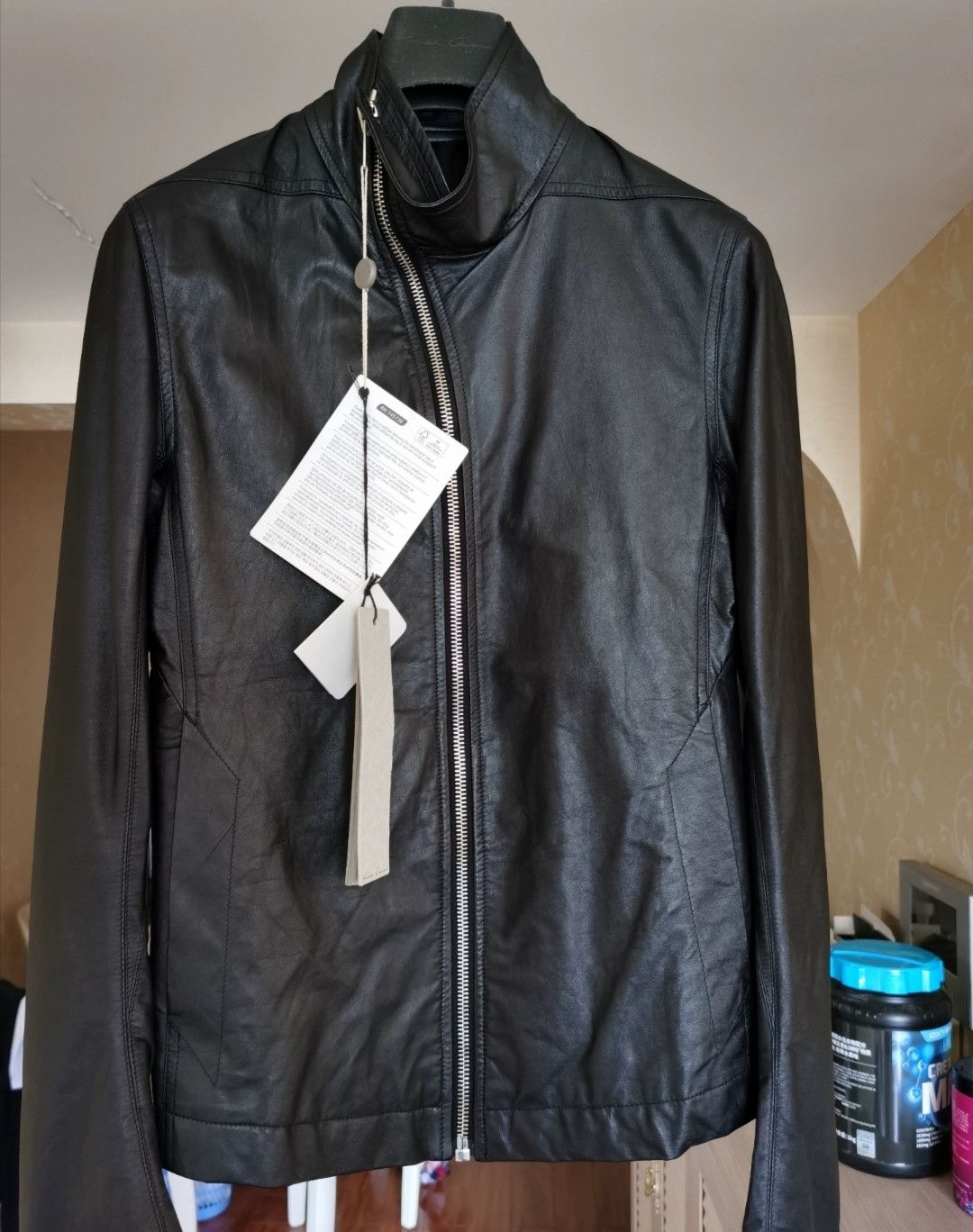 Rick Owens Rickowens' classic diagonal zipper jacket | Grailed