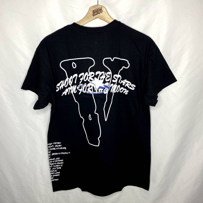 Vlone VLONE Pop Smoke Shoot for the Stars Tracklist Tour Merch Tee ...