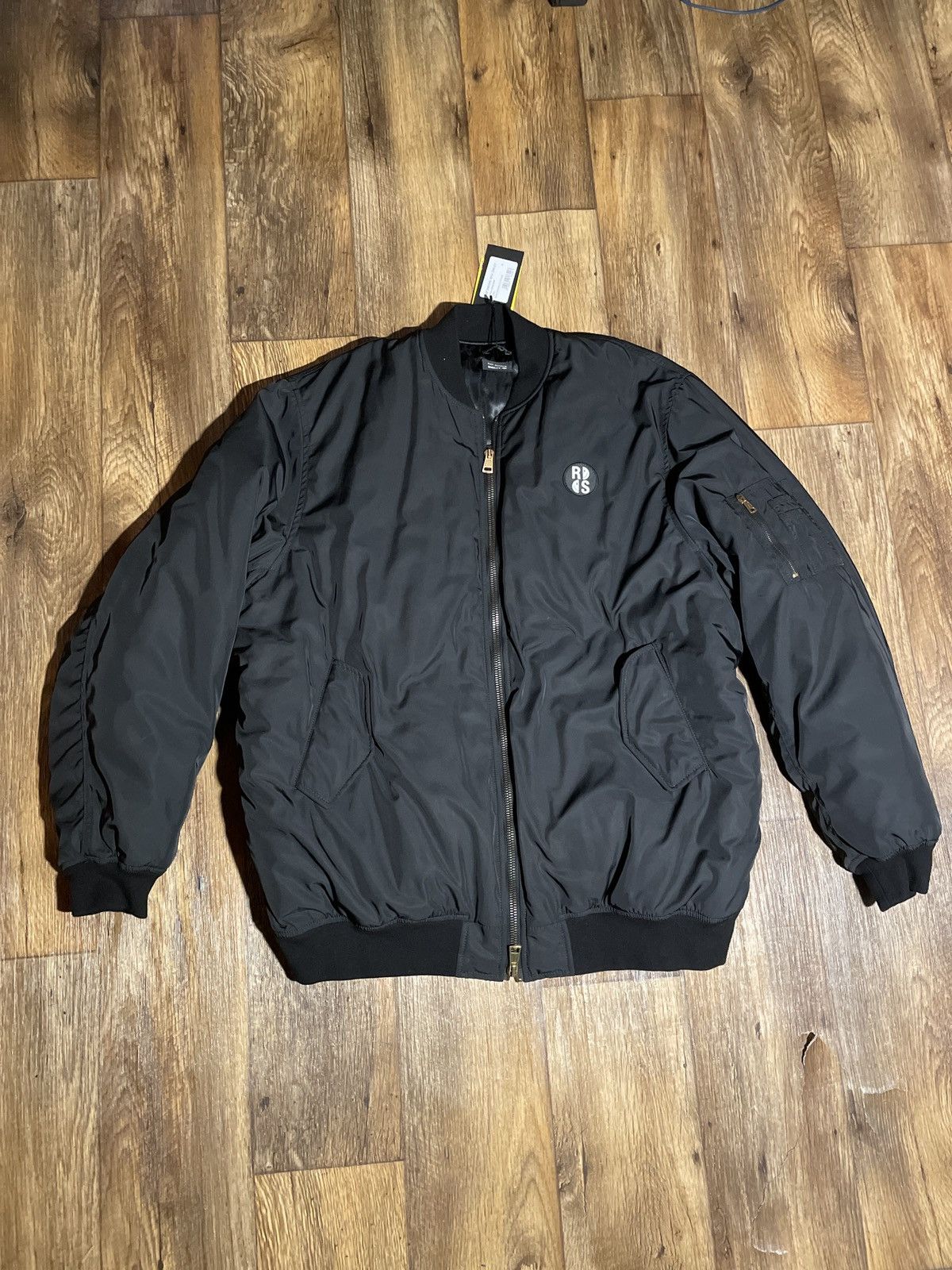 Raf Simons Oversized SP 01 Smiley Bomber - Black - S | Grailed