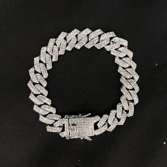 Vintage Full Diamond Big Gold Chain Thick Hand Bone Chain | Grailed