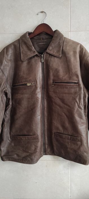 Vintage Vintage Trapper Motorcycle Nappa Leather Mens Jacket Size 52 ...