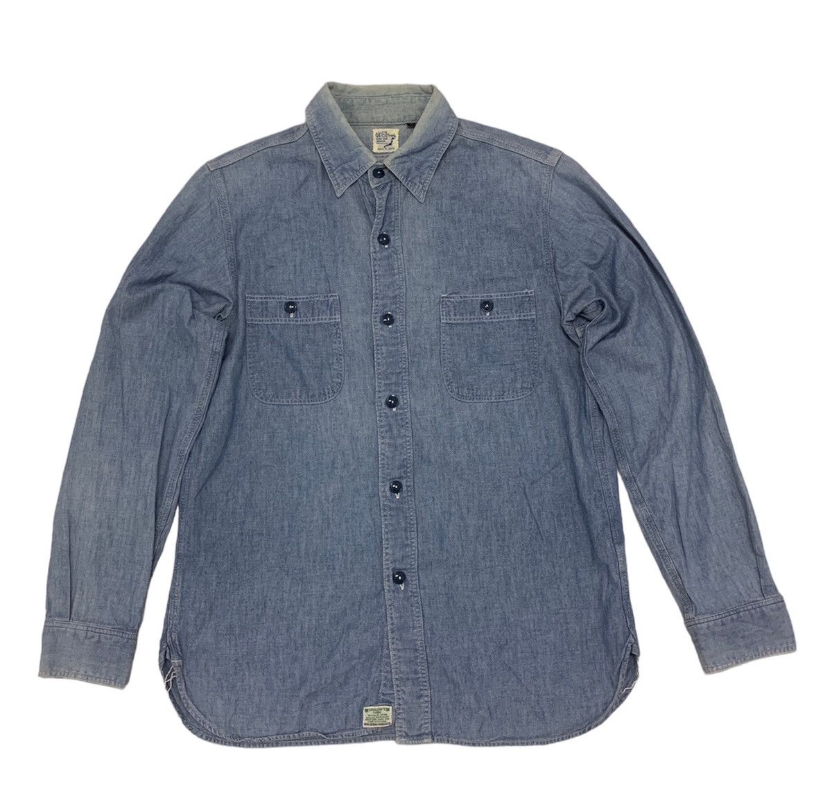 Japanese Brand × Orslow Orslow Japan chambray work shirt made in Japan ...
