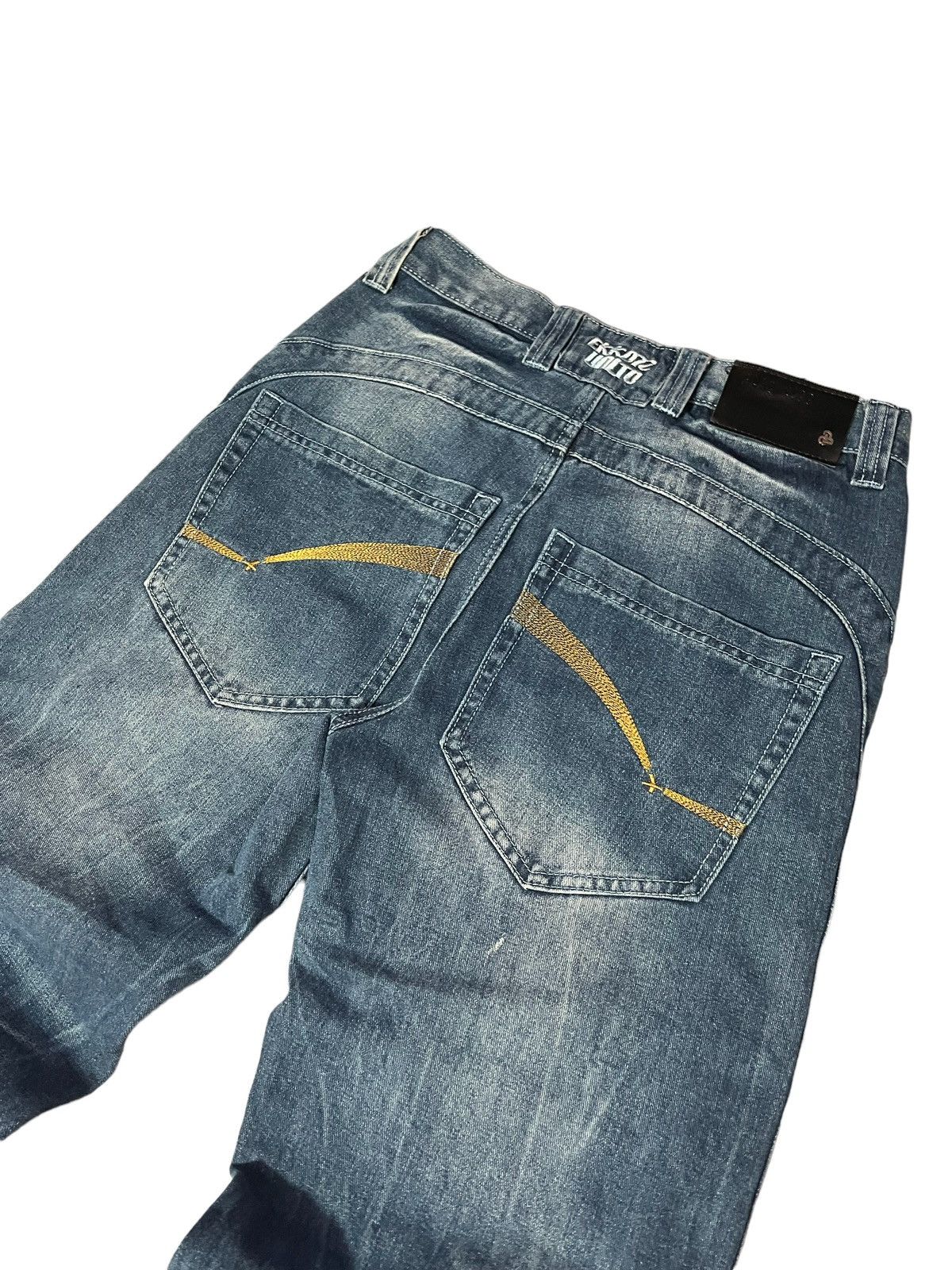 Evisu × Other Playbigg Evisu Style Baggy Blue Jeans | Grailed