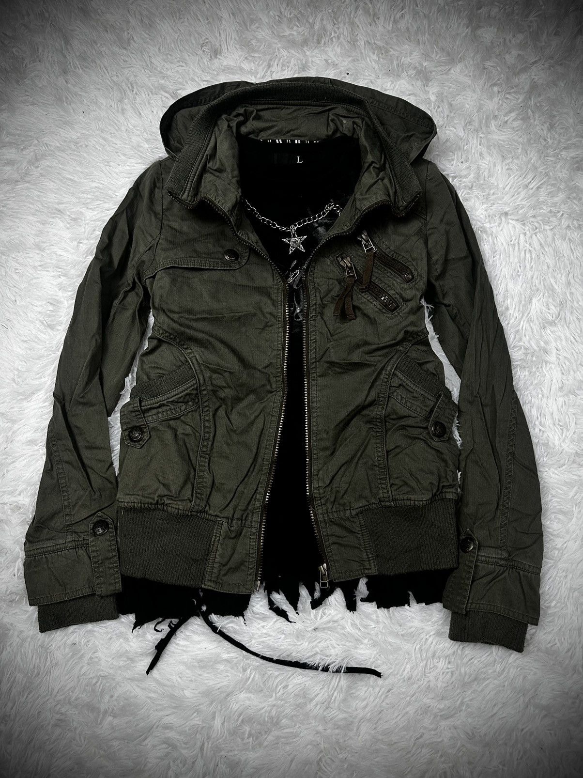 Japanese Brand 💥rare💥 2000s blue strive goa bono hooded vkei jacket ...