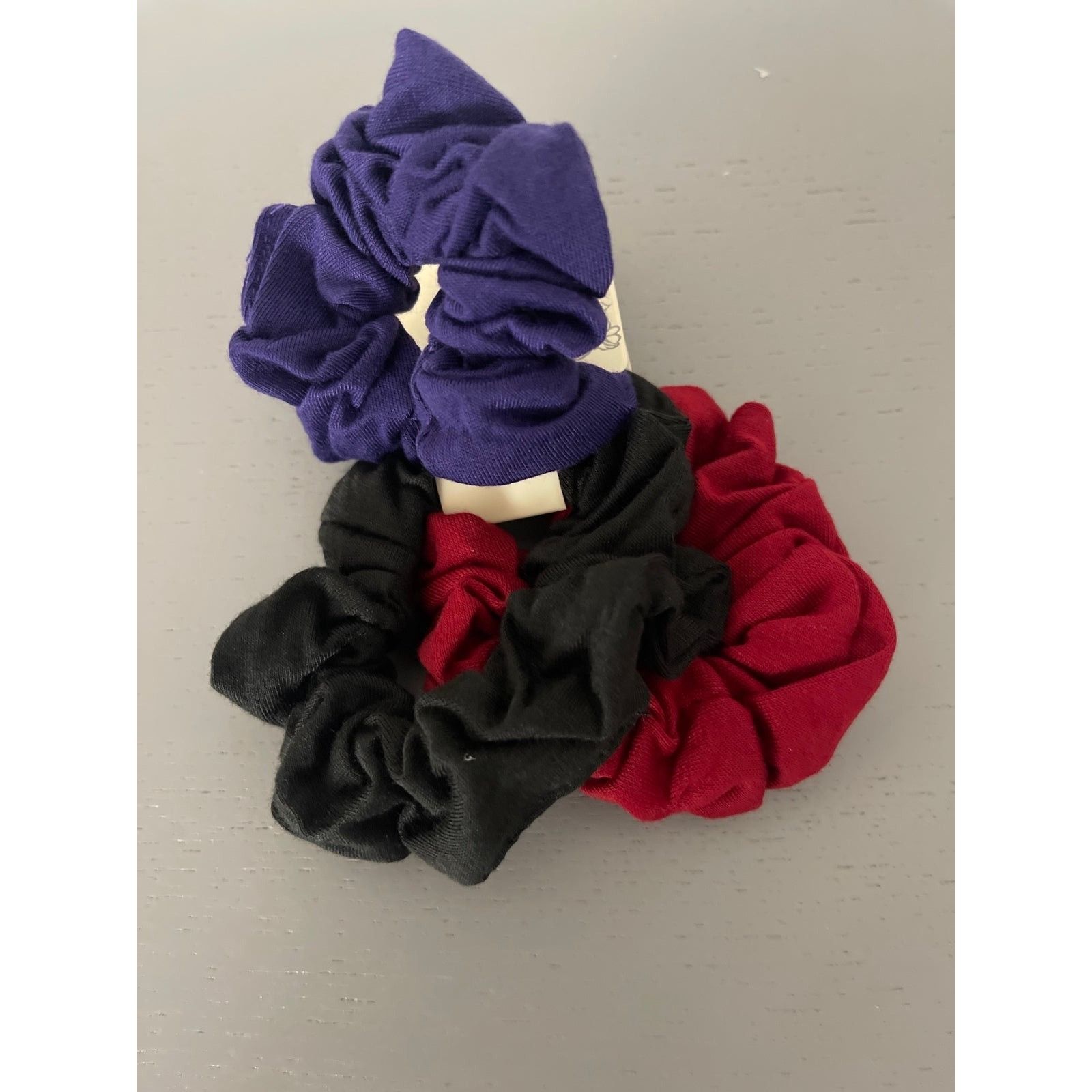 Designer NEW HAIR SCRUNCHES PACK HAIR TIES 3 COLORS IN A PACK PURPLE ...