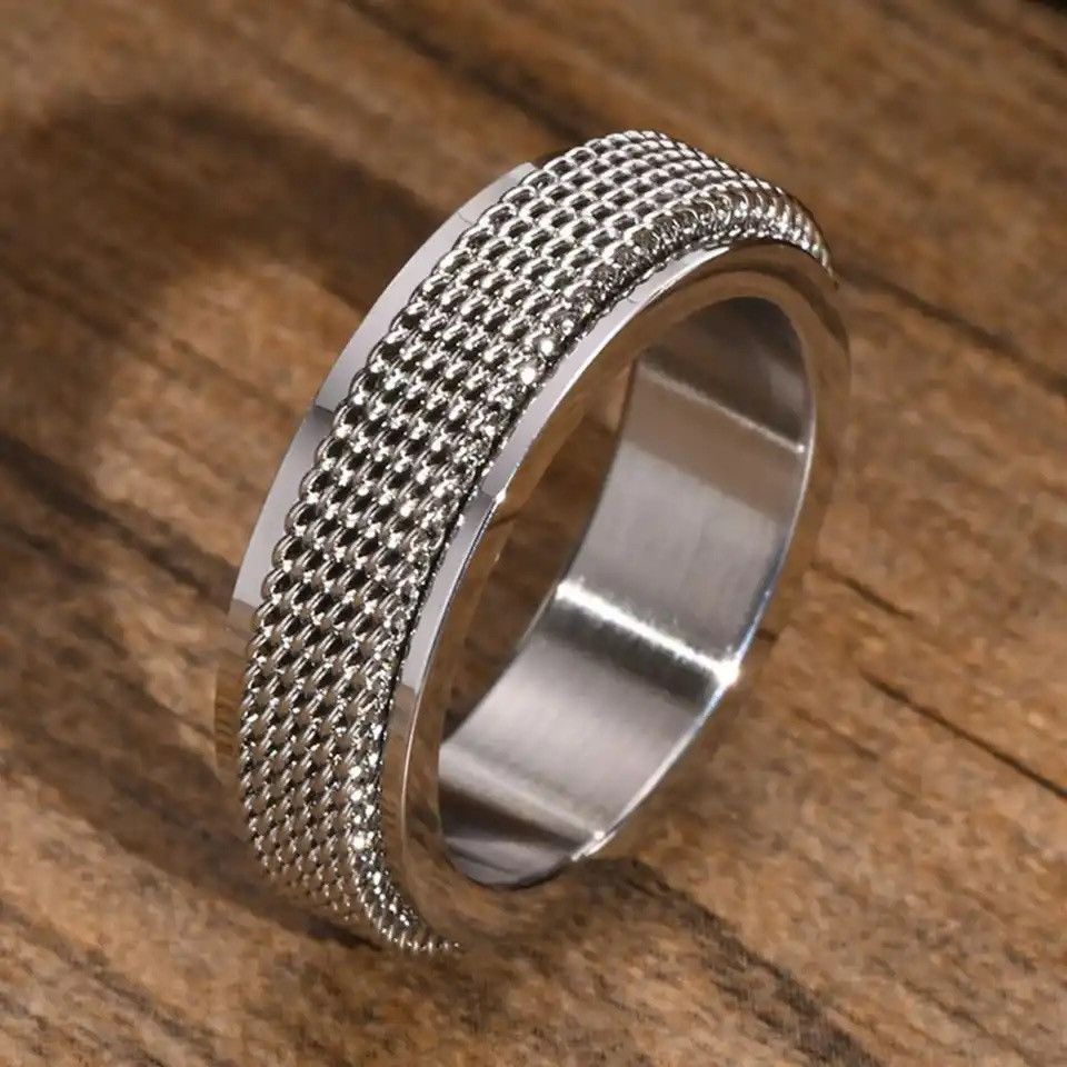 Brand New Waterproof Stainless Steel Metal Spinner Mesh Rings | Grailed