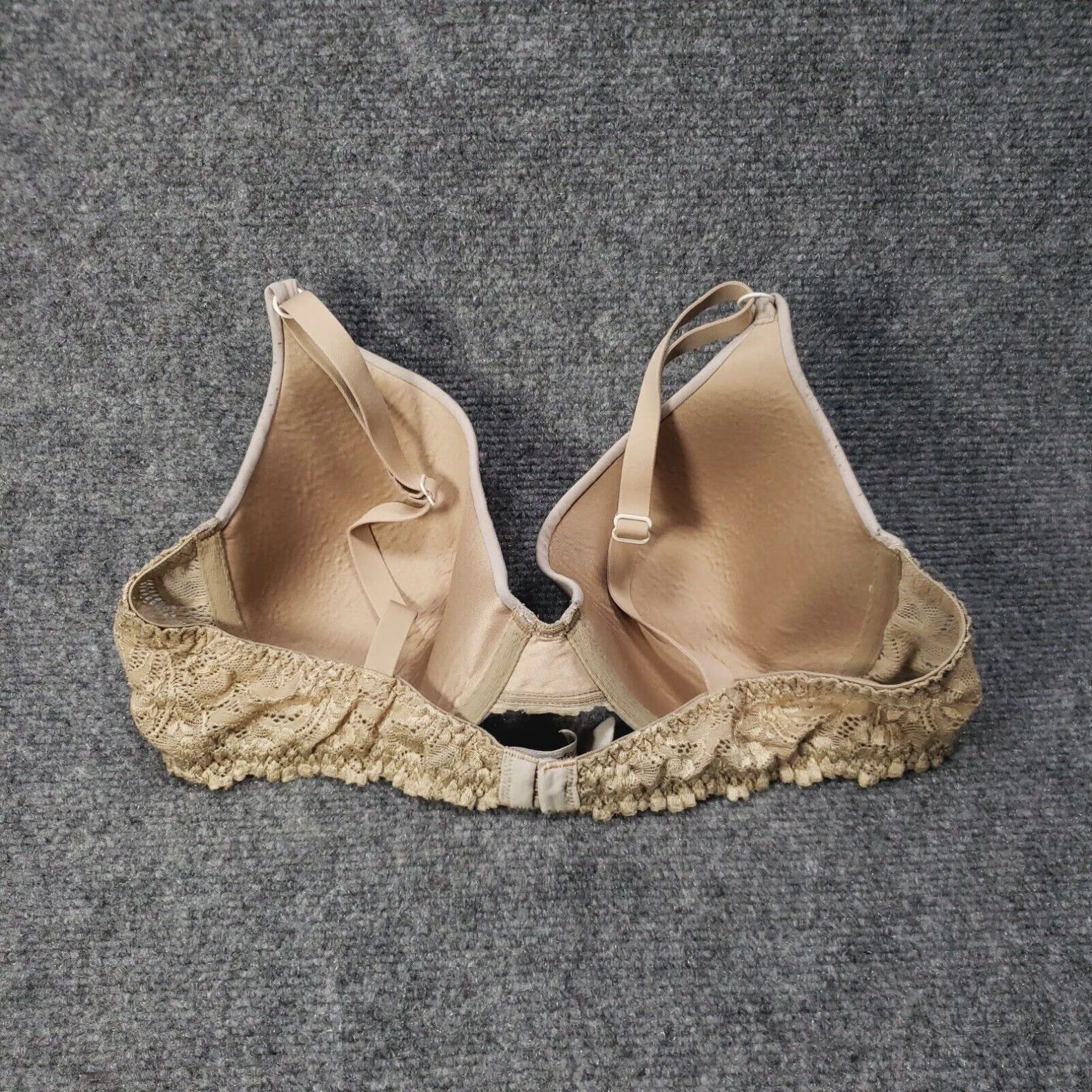 Vintage Maidenform Women's 38C Beige Premium Lace Push Up Full Coverage ...