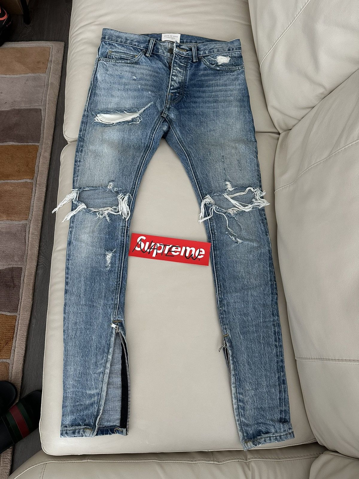 Fear of God Fear of God 4th Collection Indigo Selvedge Denim Jeans – 28 ...