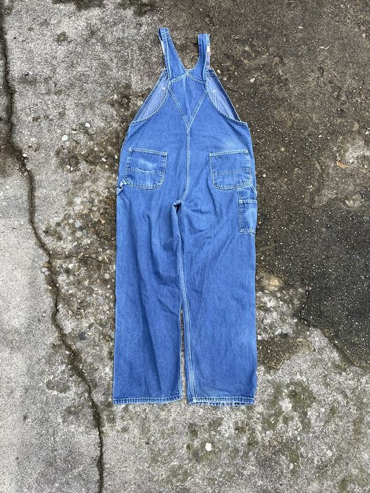 Vintage VTG 1990’s Carhartt Faded Denim Overalls | Grailed