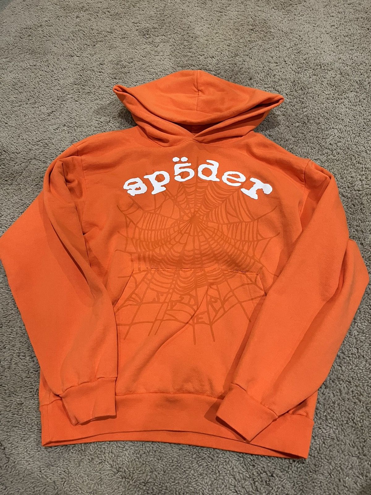 Spider Worldwide Orange Sp5der Hoodie | Grailed