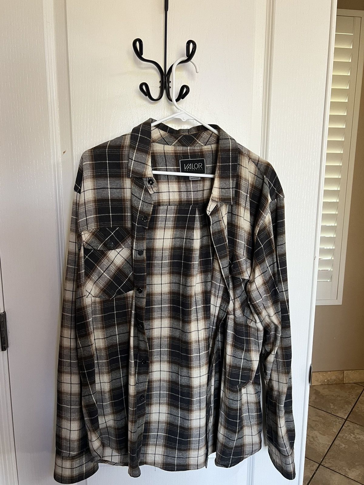 Valor Collective Tan Flannel Shirt | Grailed