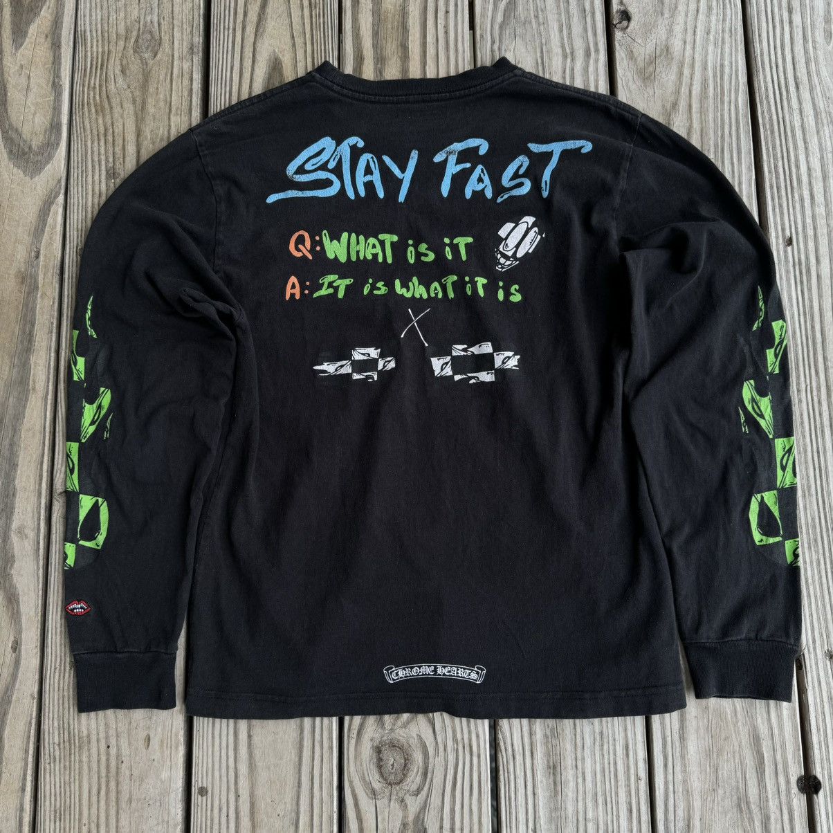 Chrome Hearts × Matty Boy Chrome Hearts x Matty Boy “Stay Fast” T Shirt ...