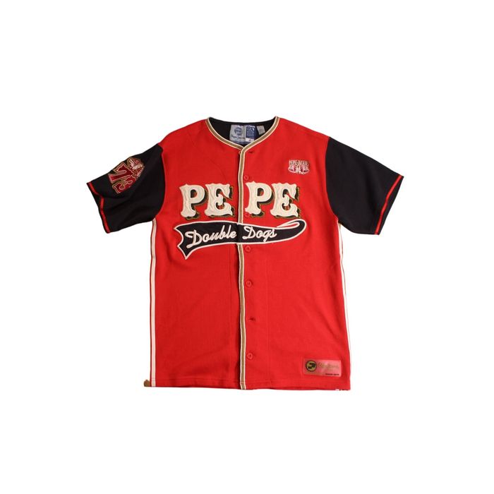 Pepe Jeans Vintage 90s Pepe Jeans Embroidered Baseball Jersey Red S ...