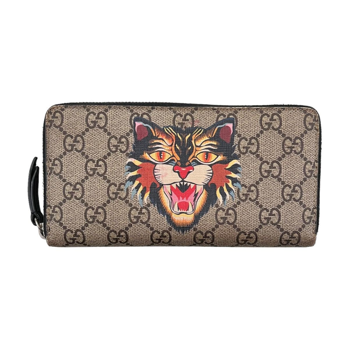 Gucci Gucci Angry Cat Monogram Zip Around Wallet | Grailed