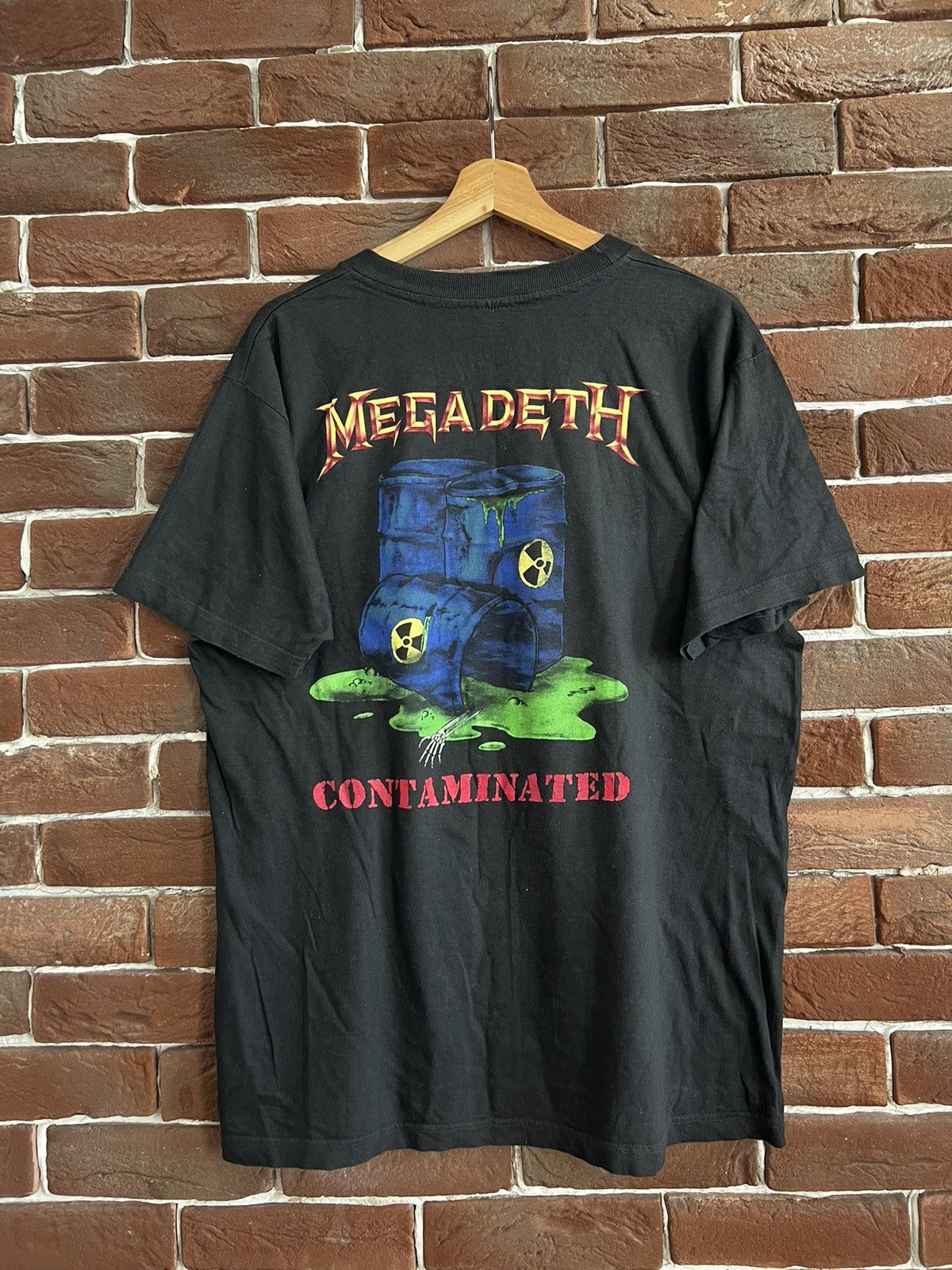 Vintage Vintage 1989 Megadeth Contaminated Tour Metal Band T-Shirt ...
