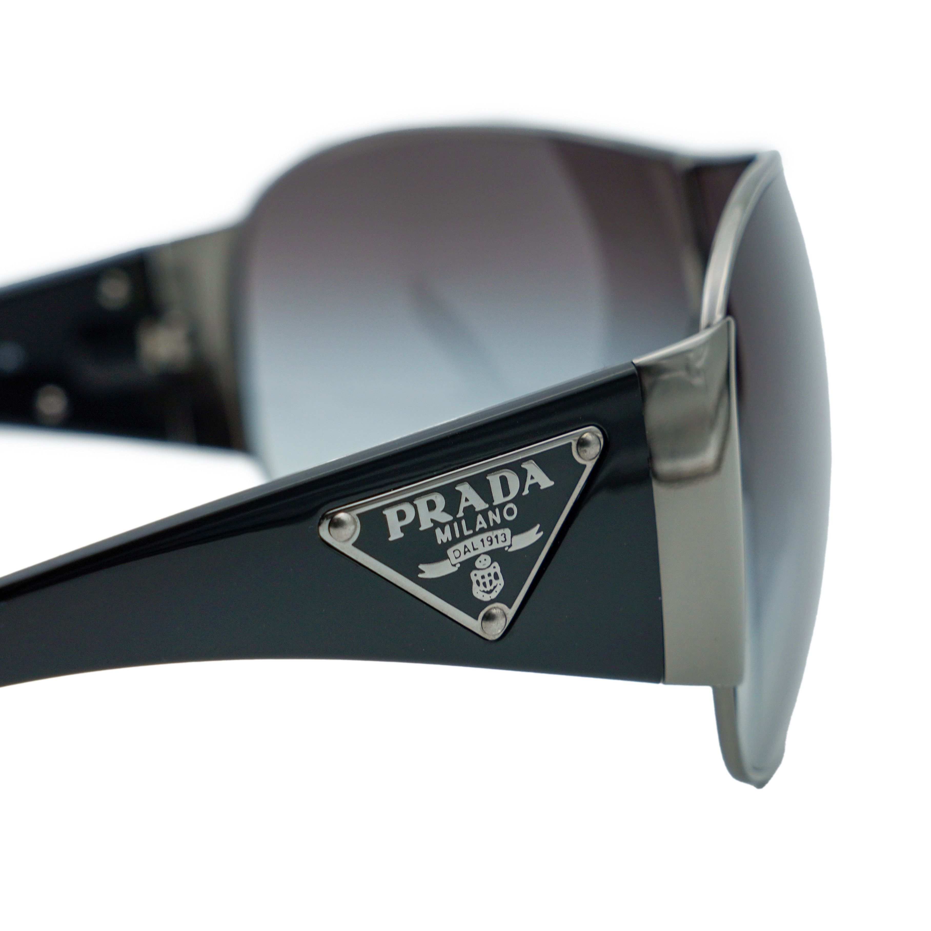 Prada Vintage Prada SPR 57L Triangle Logo Shield Mask Sunglasses | Grailed