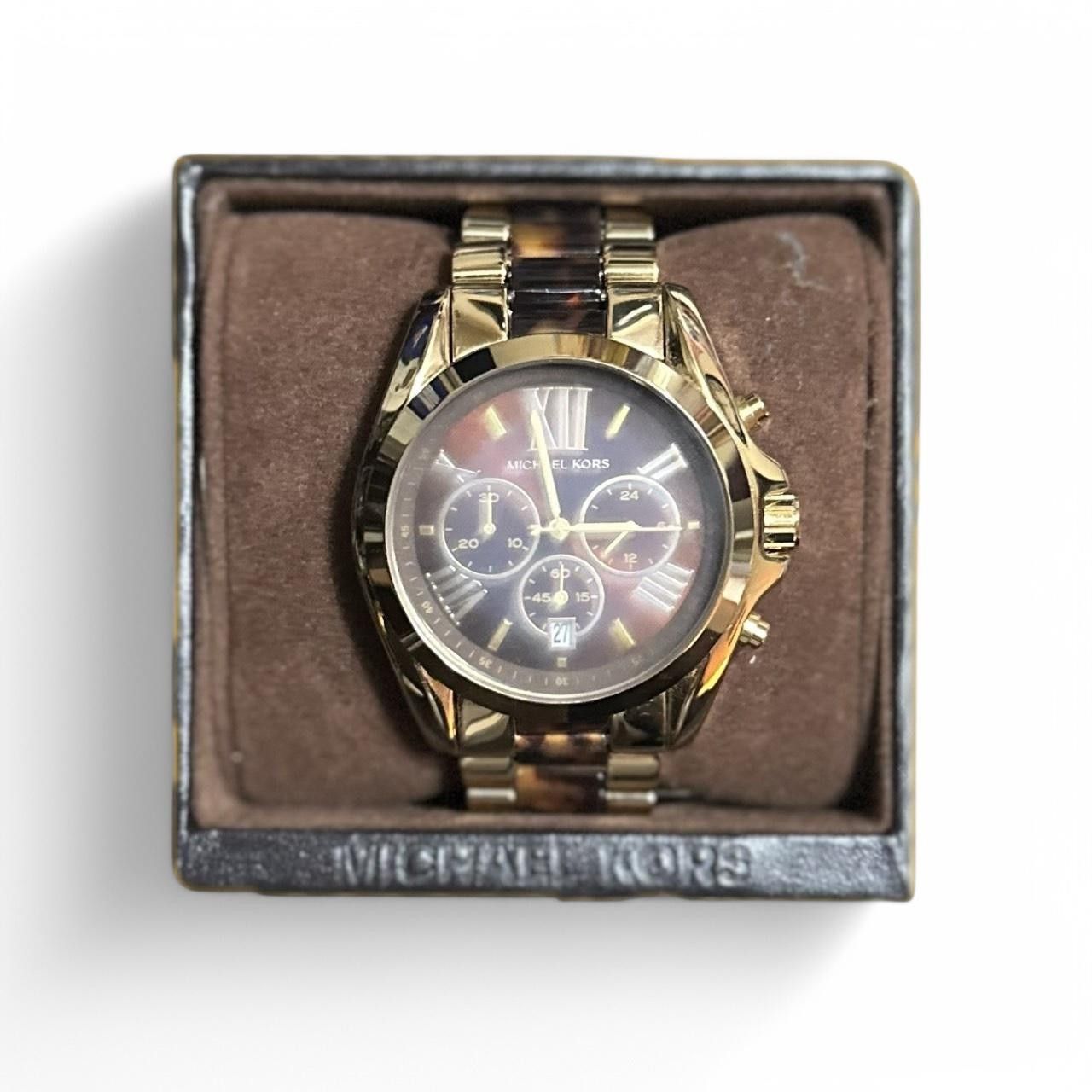 Michael Kors Y2K MK5696 Bradshaw Gold-Tortoise Tone Watch | Grailed