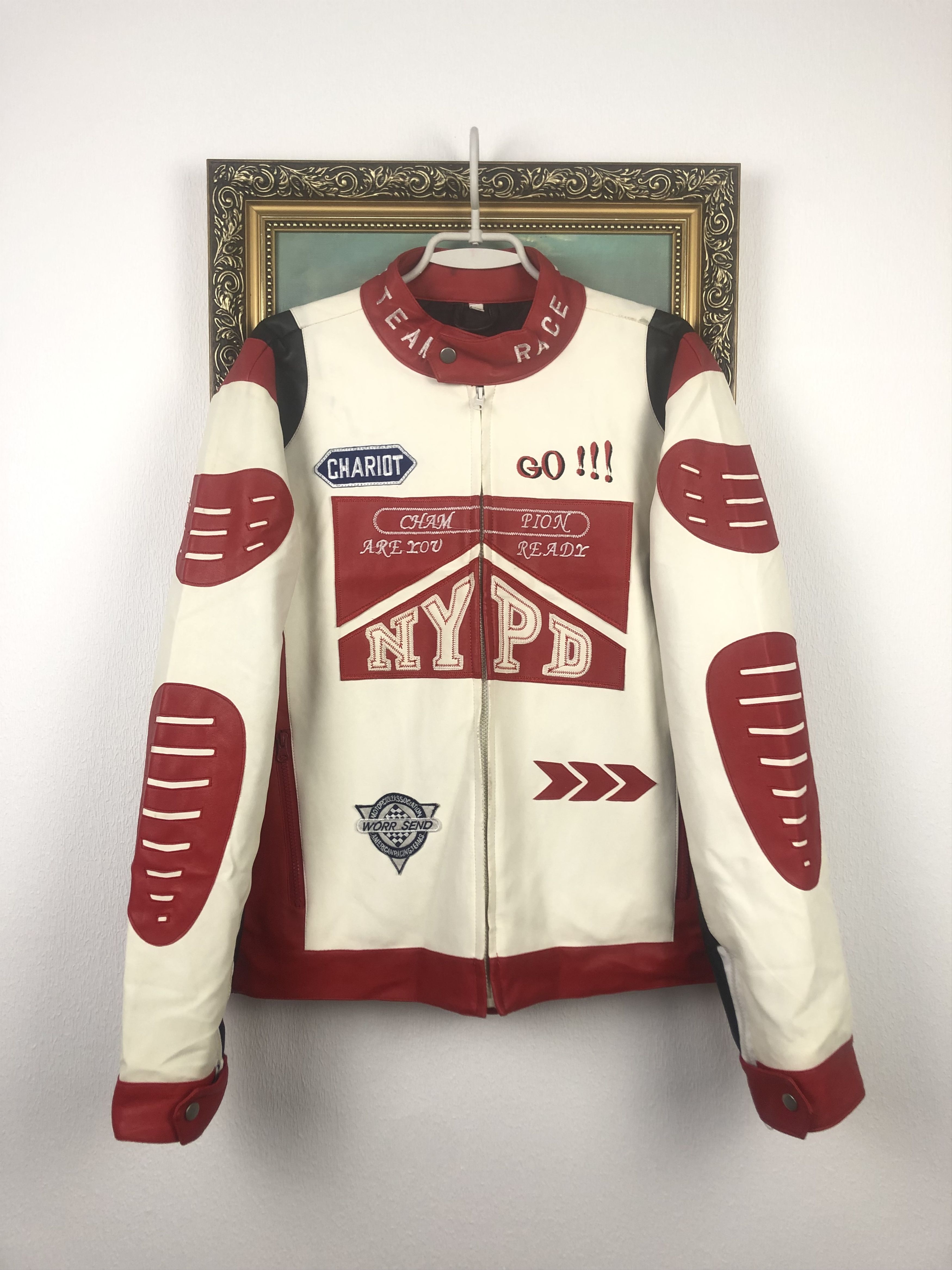 Vintage Vintage NYPD Racing Jacket Rare Hype Y2K | Grailed