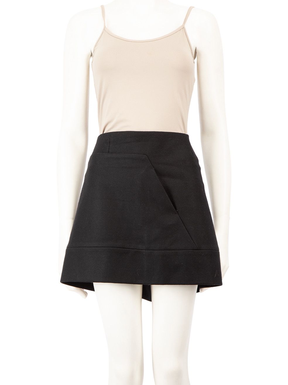Miu Miu Black Wool Micro Mini Skirt | Grailed