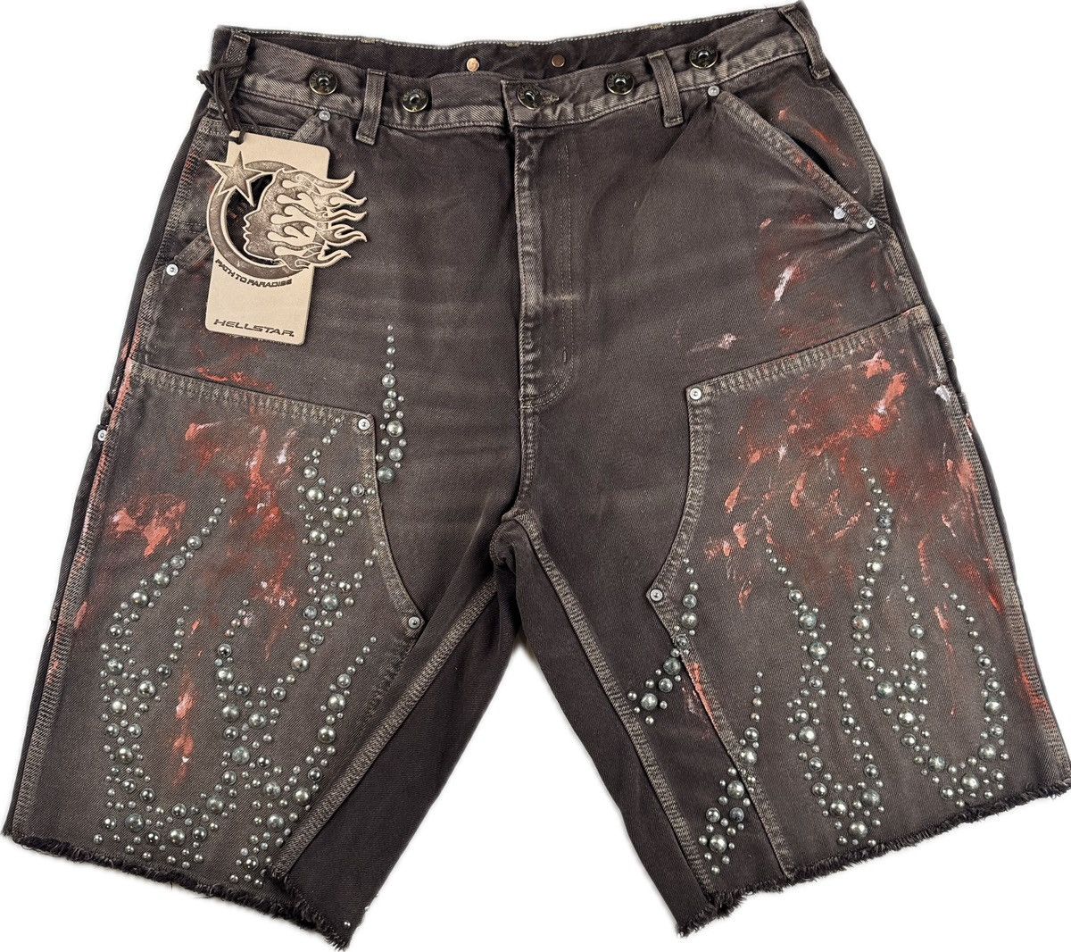 HELLSTAR Hellstar Studded Denim Shorts | Grailed