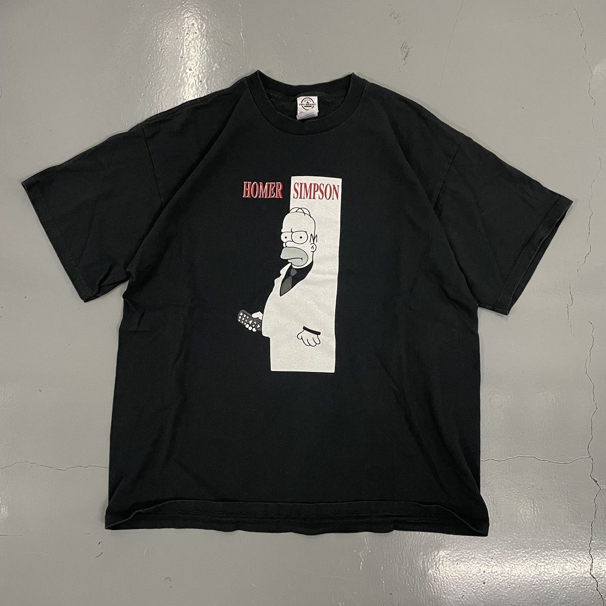 Vintage Crazy vintage 90s The Simpsons Homer Scarface parody tee | Grailed