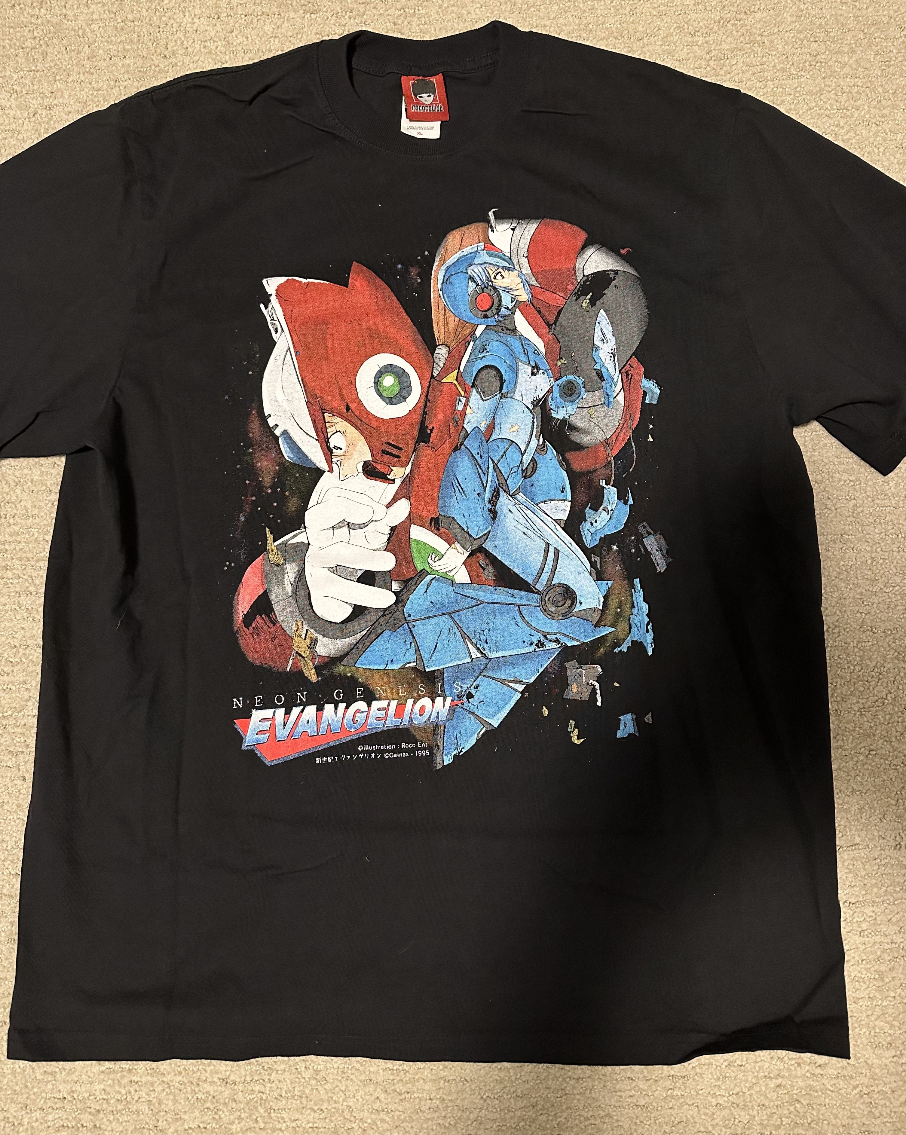 Vintage Neon Genesis Evangelion Mega Man Boot T Shirt | Grailed