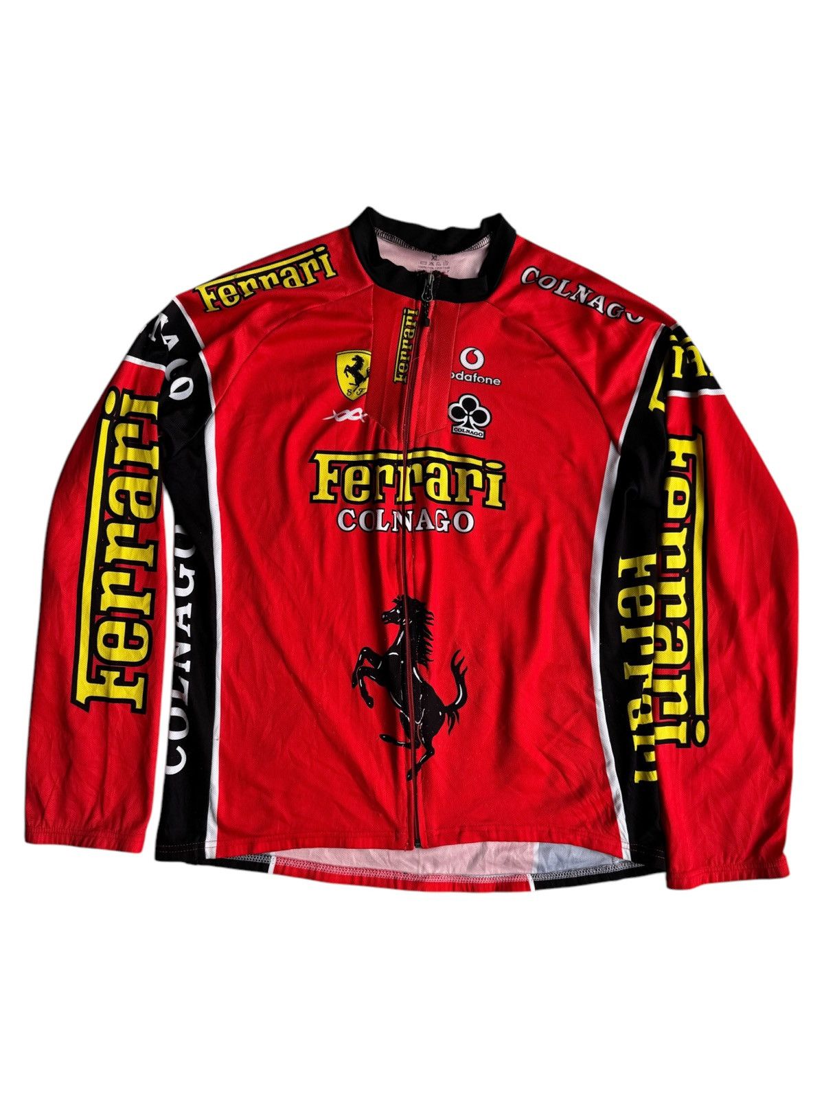 Ferrari × Vintage VERY RARE VINTAGE SHIRT JERSEY CYCLING FERRARI ...