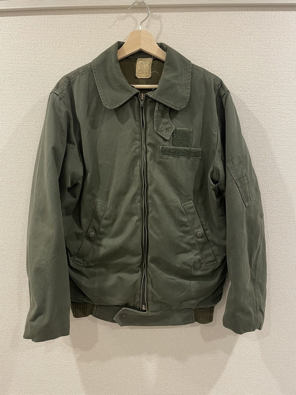 Vintage Vintage 60s French Military Aviation Flight Jacket HBT Olive ...